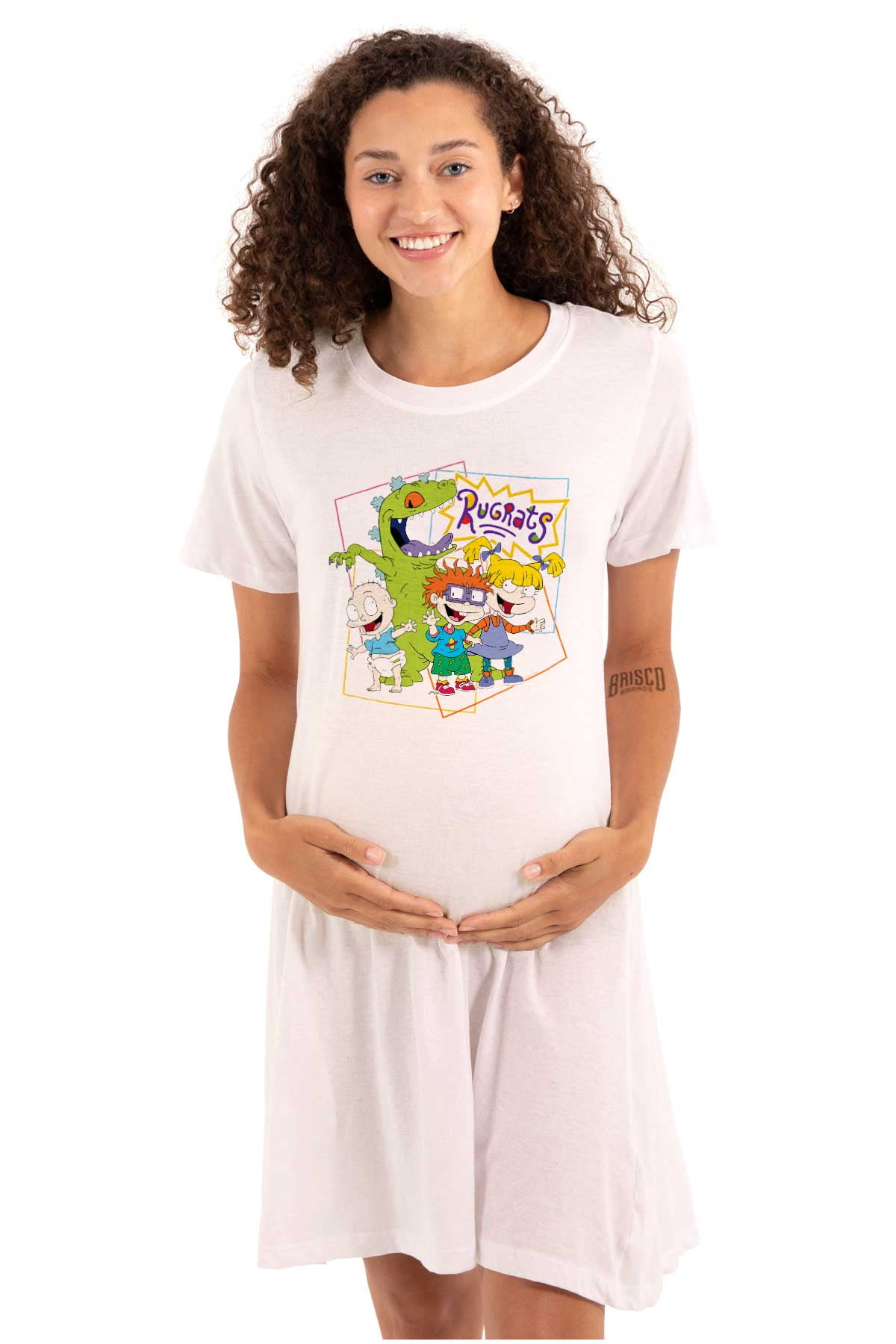Rugrats Reptar Cartoon Characters Women's Maternity Dress Brisco Brands ...