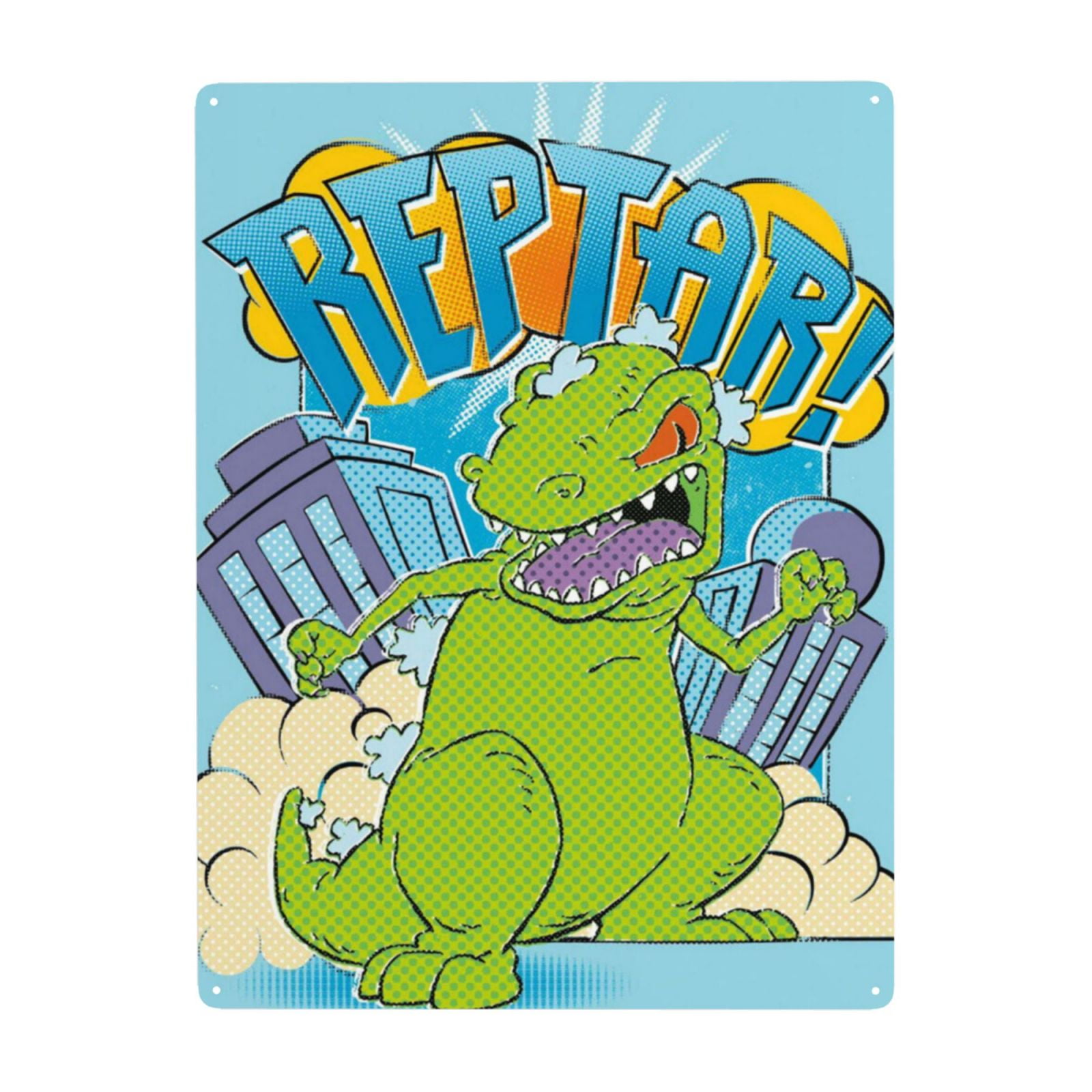 Rugrats Reptar Cartoon Metal Sign Decor 30x40cm Wall Art Sign for Home ...