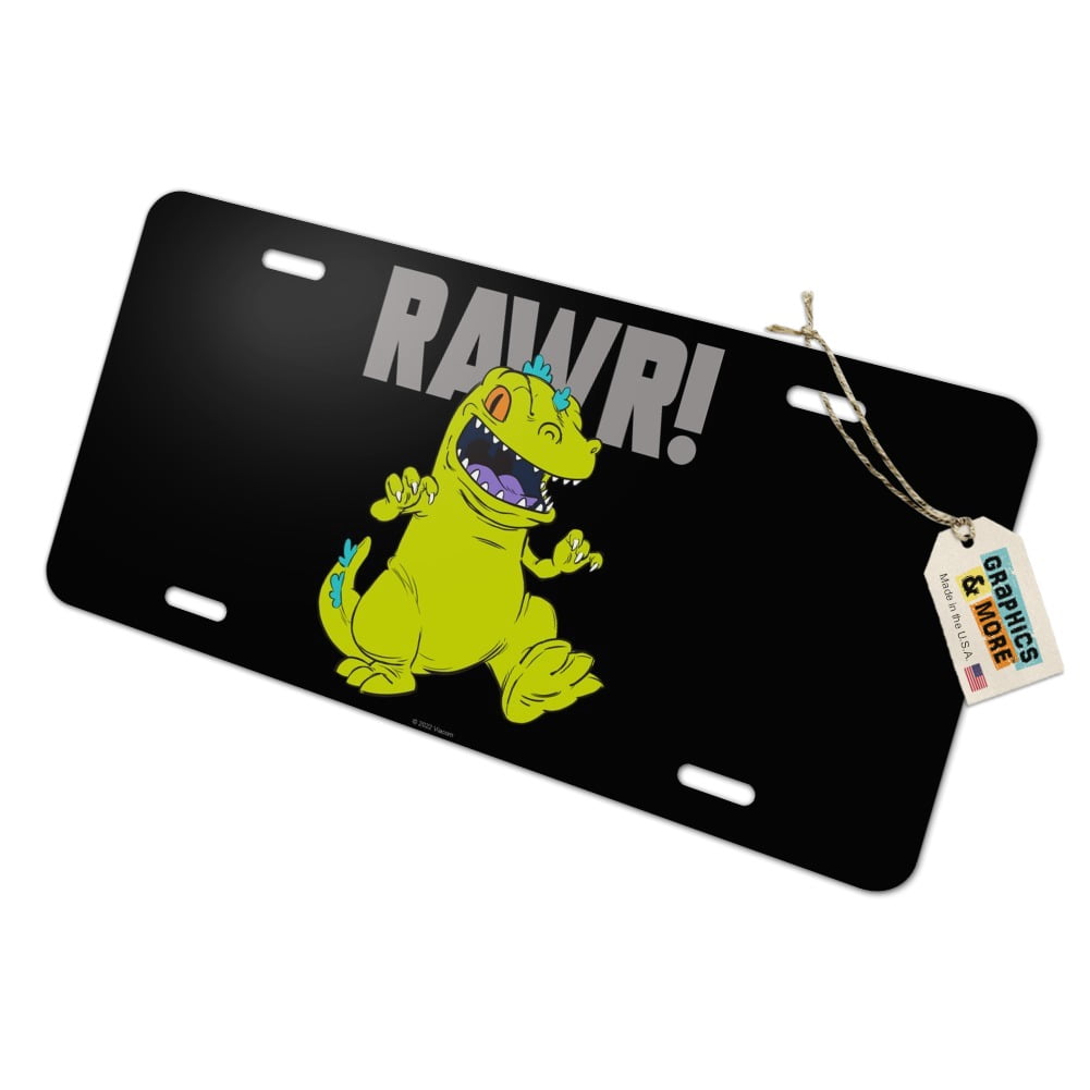Rugrats Reptar Rawr! Novelty Metal Vanity Tag License Plate - Walmart.com