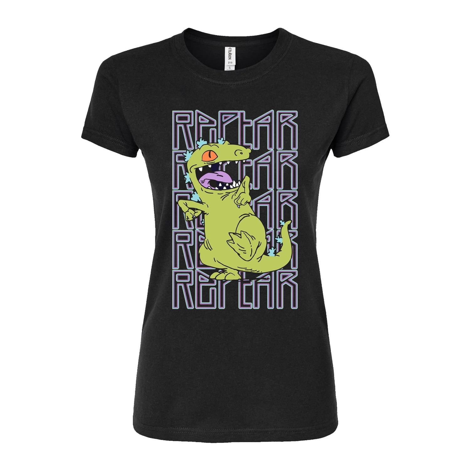 Rugrats - Reptar Repeat - Juniors Fitted Graphic T-Shirt - Walmart.com