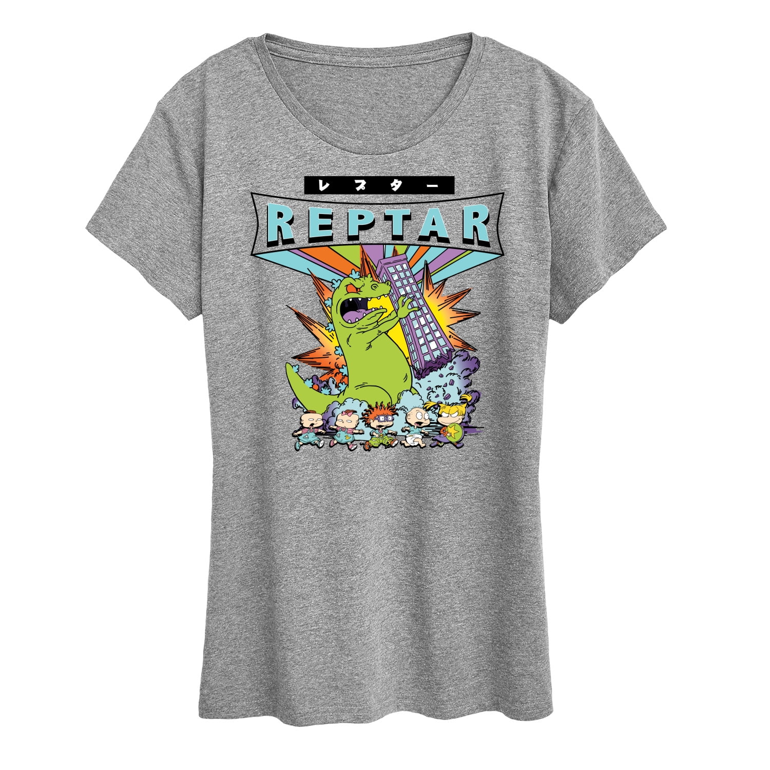 Rugrats - Reptar Wretch - Women's Short Sleeve Graphic T-Shirt ...