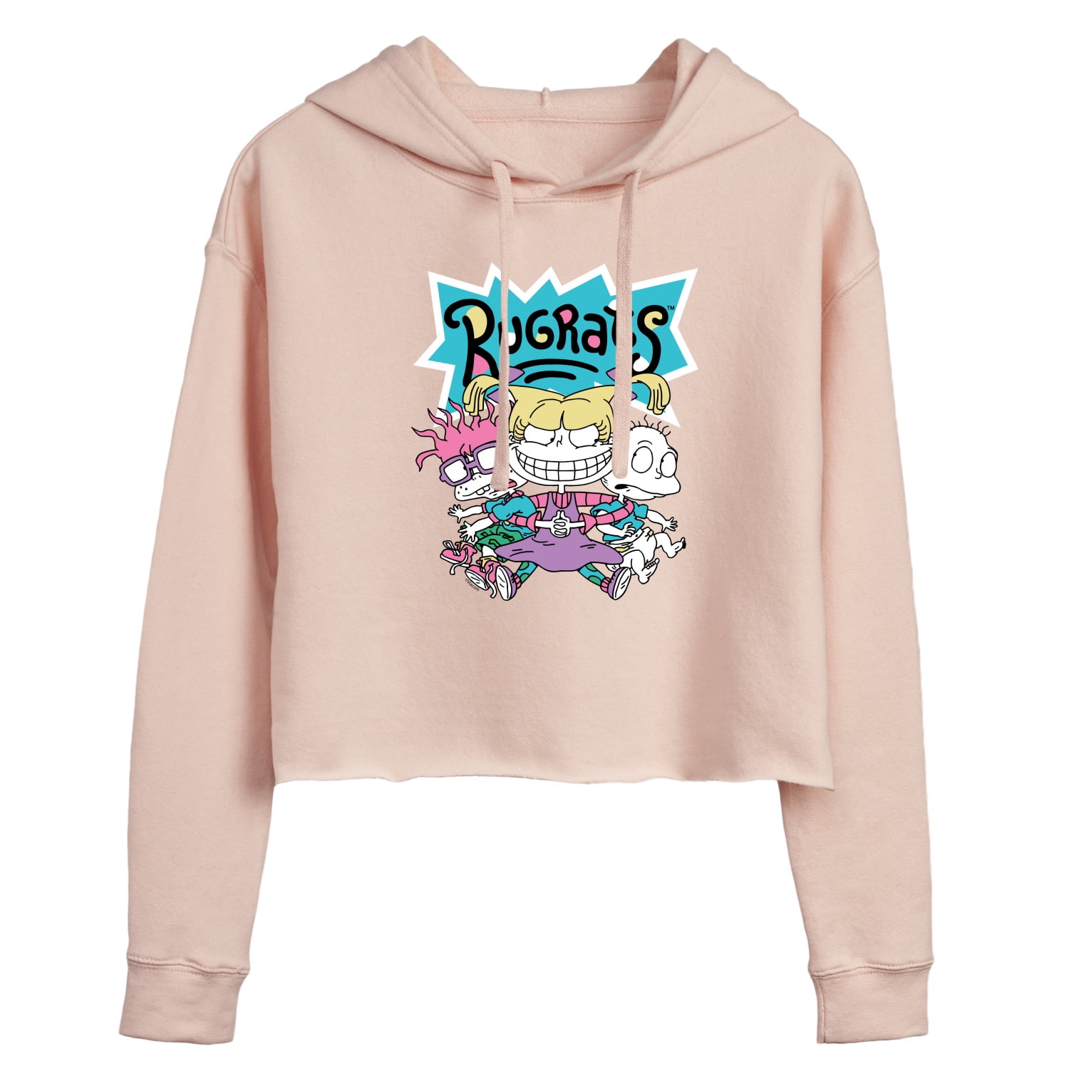 Rugrats - Rugrat Squad - Juniors Cropped Pullover Hoodie - Walmart.com