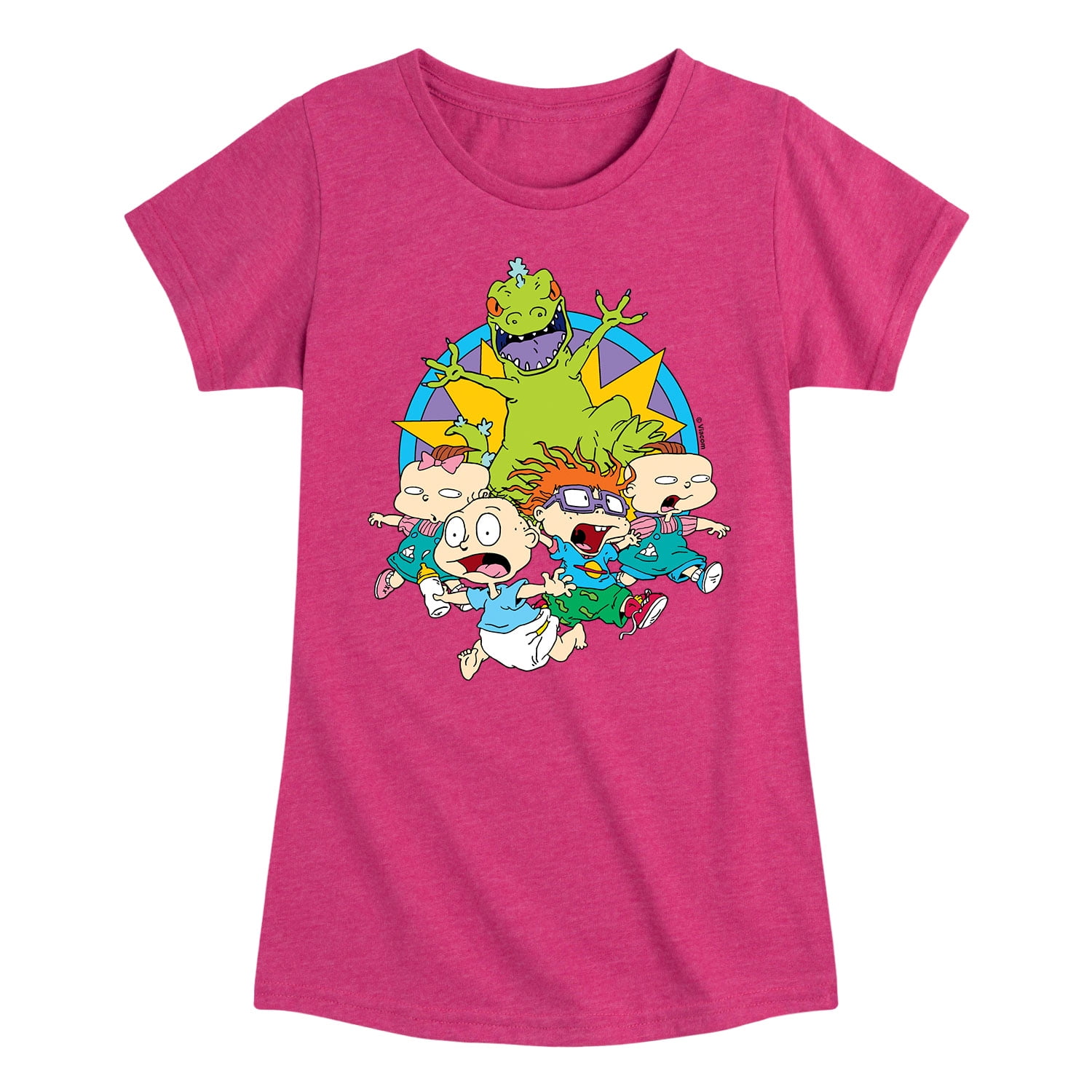 Rugrats - Running from Reptar - Toddler And Youth Girls Short Sleeve ...