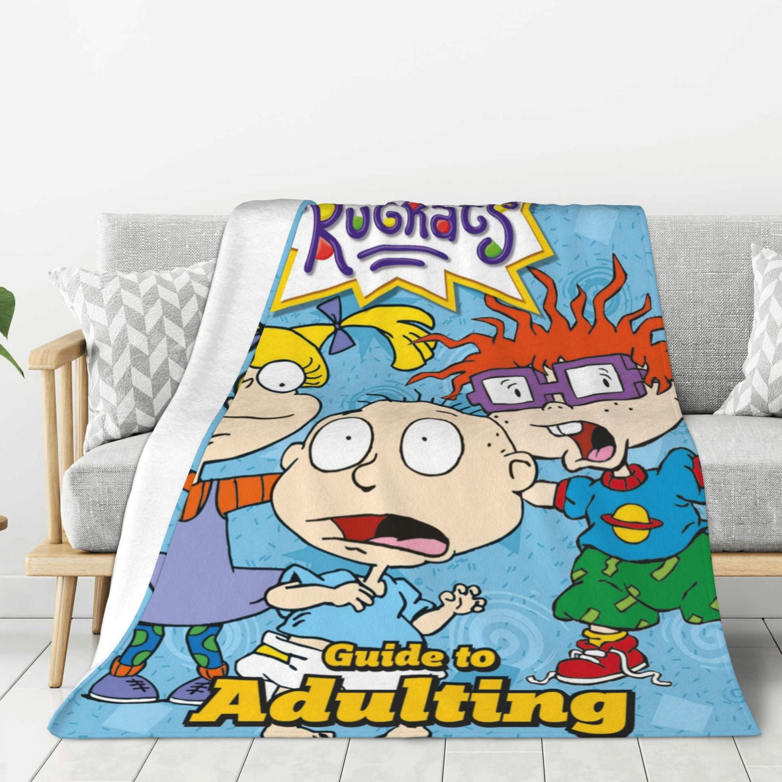 Rugrats Season Blanket Cozy Soft Fleece Flannel Bed Blanket All Season ...