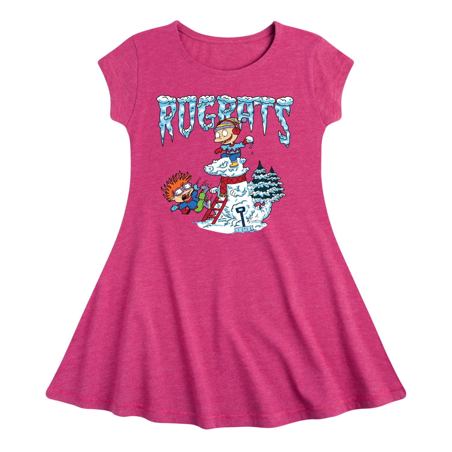 Rugrats - Snowball Fight - Toddler & Youth Girls Fit & Flare Dress ...