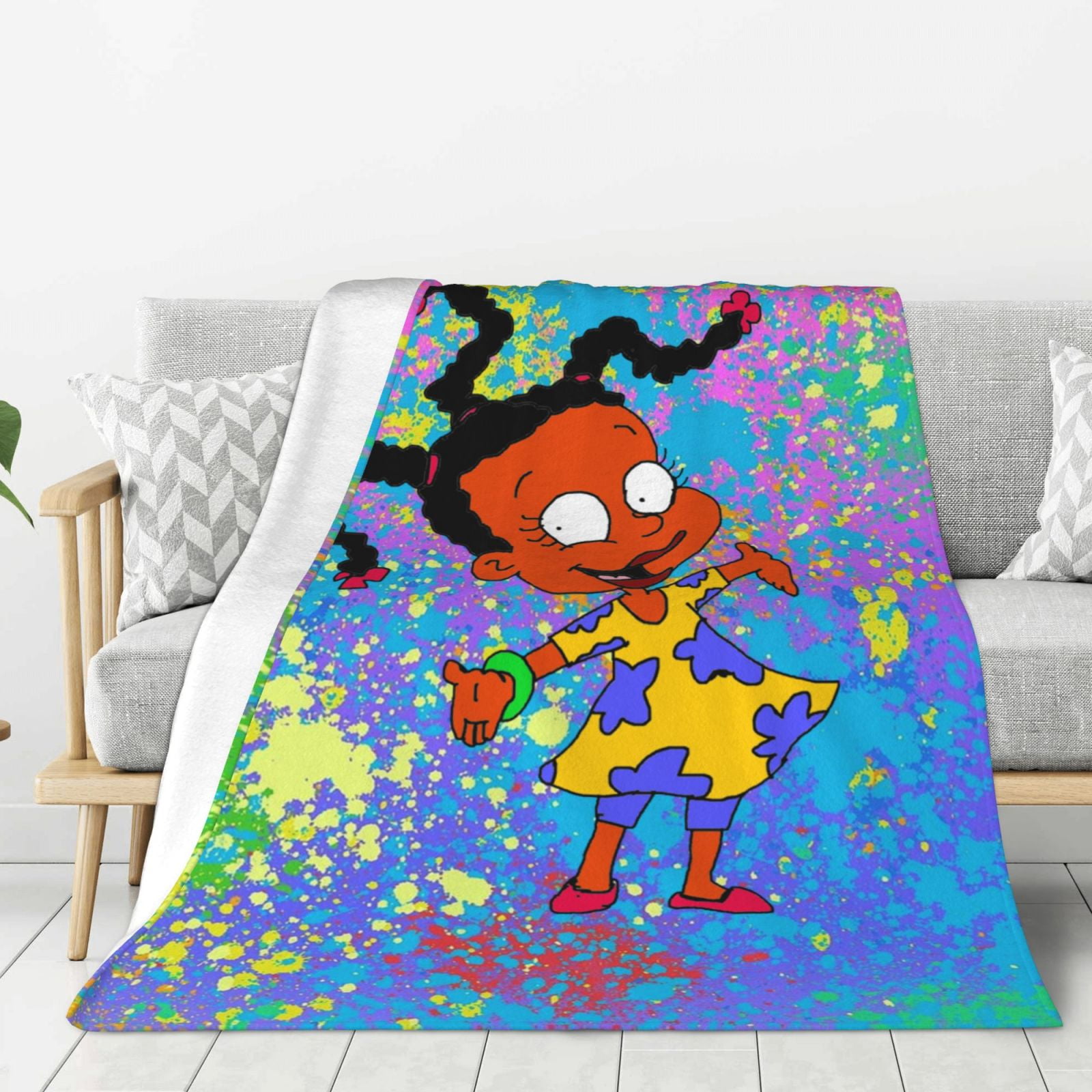 Rugrats Susie Carmichael Blanket Cozy Soft Fleece Flannel Bed Blanket ...