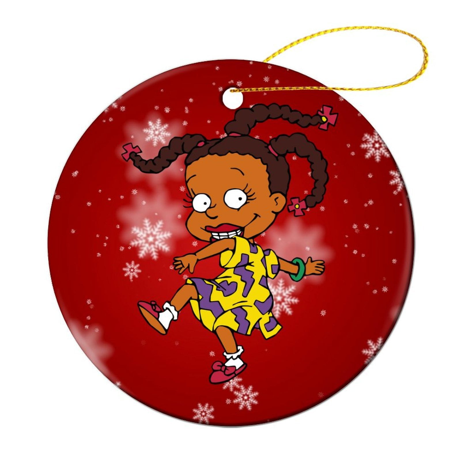 Rugrats Susie Carmichael Round Christmas Tree Hanging Decor Ceramic ...