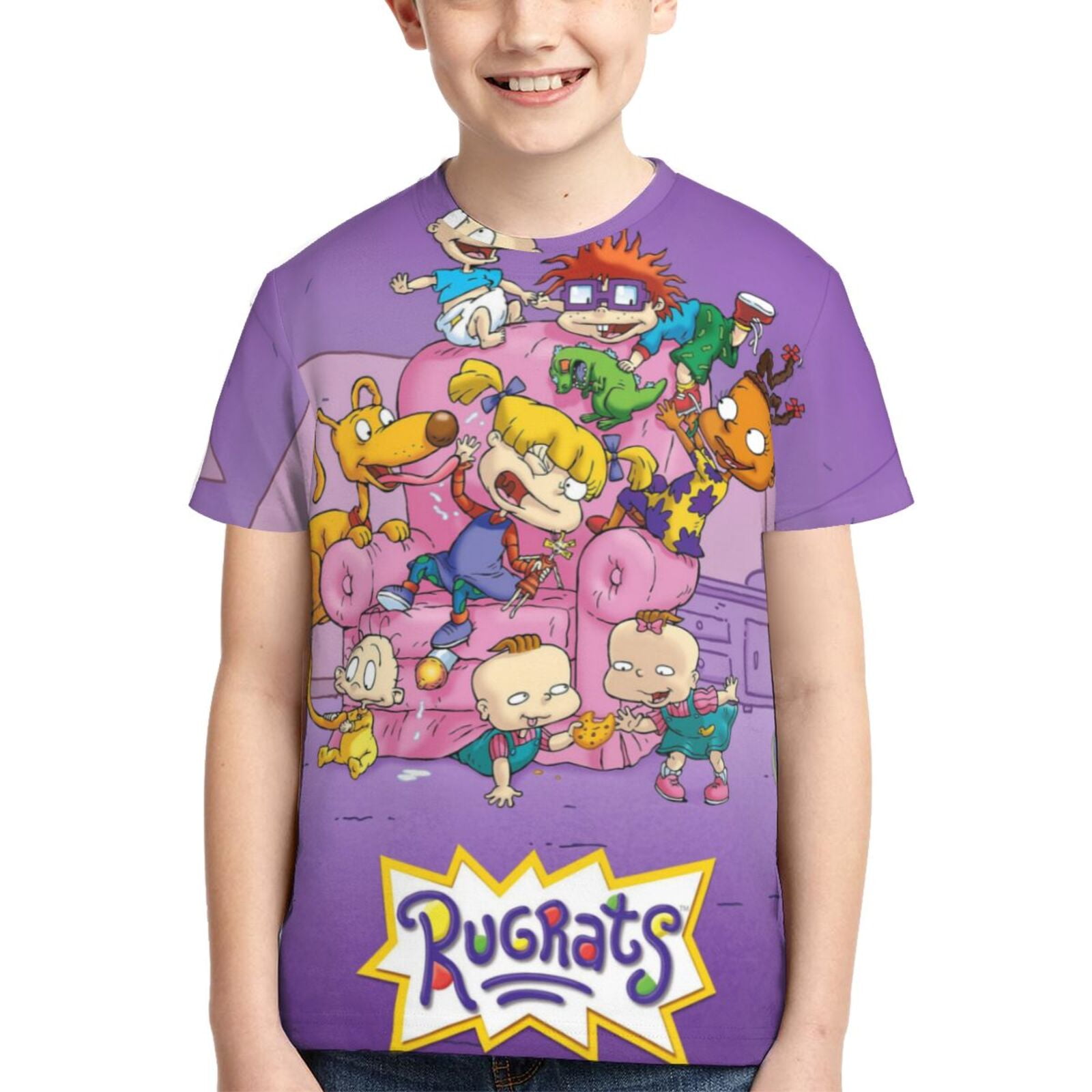Rugrats T Shirts 3D Printed Short Sleeve Tee Shirt for Boys Girls ...