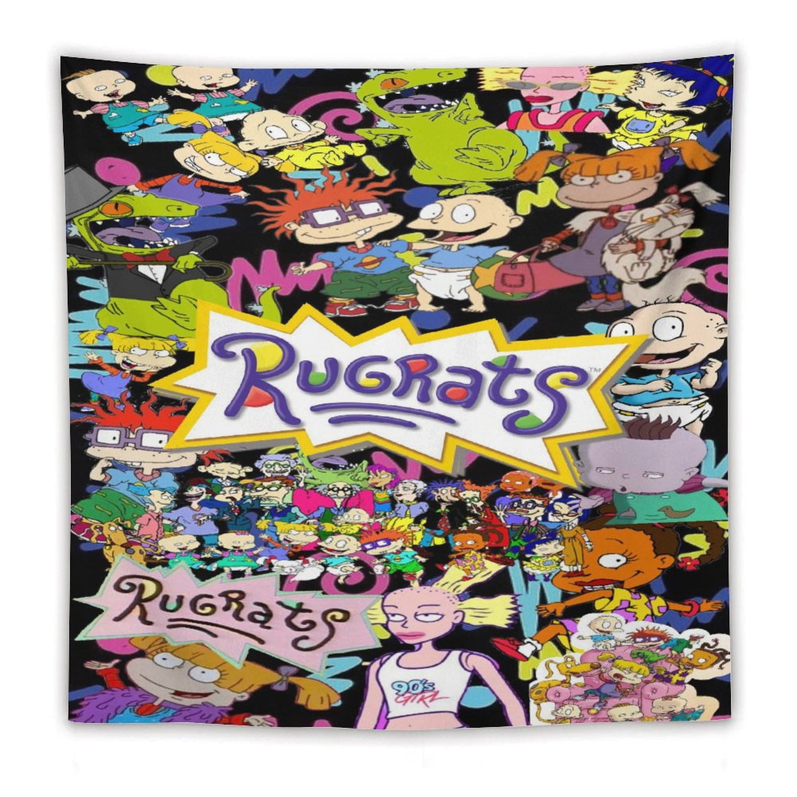 Rugrats Tapestry Anime Poster Wall Hanging Art Decor For Living Room ...