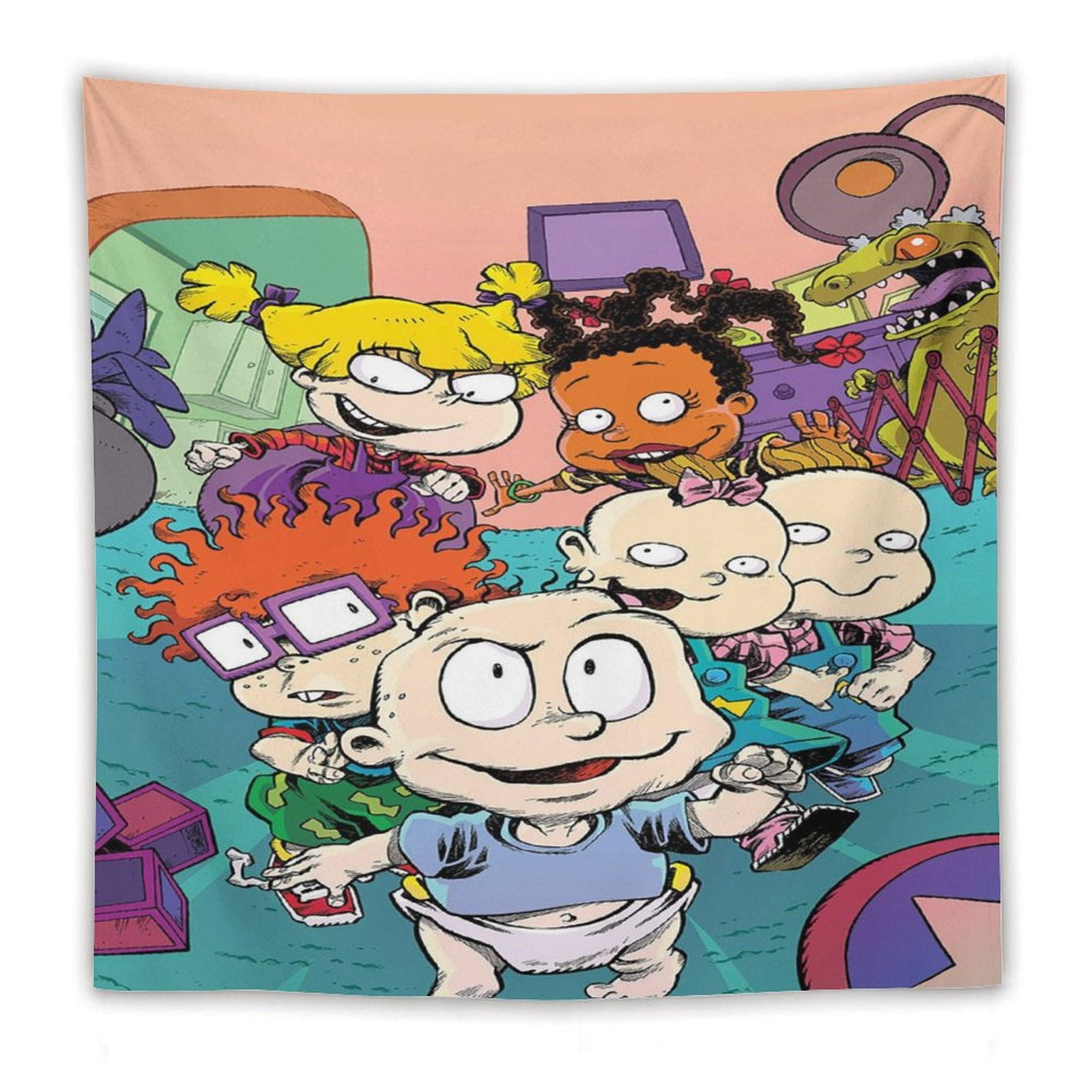 Rugrats Tapestry Anime Poster Wall Hanging Art Decor For Living Room ...