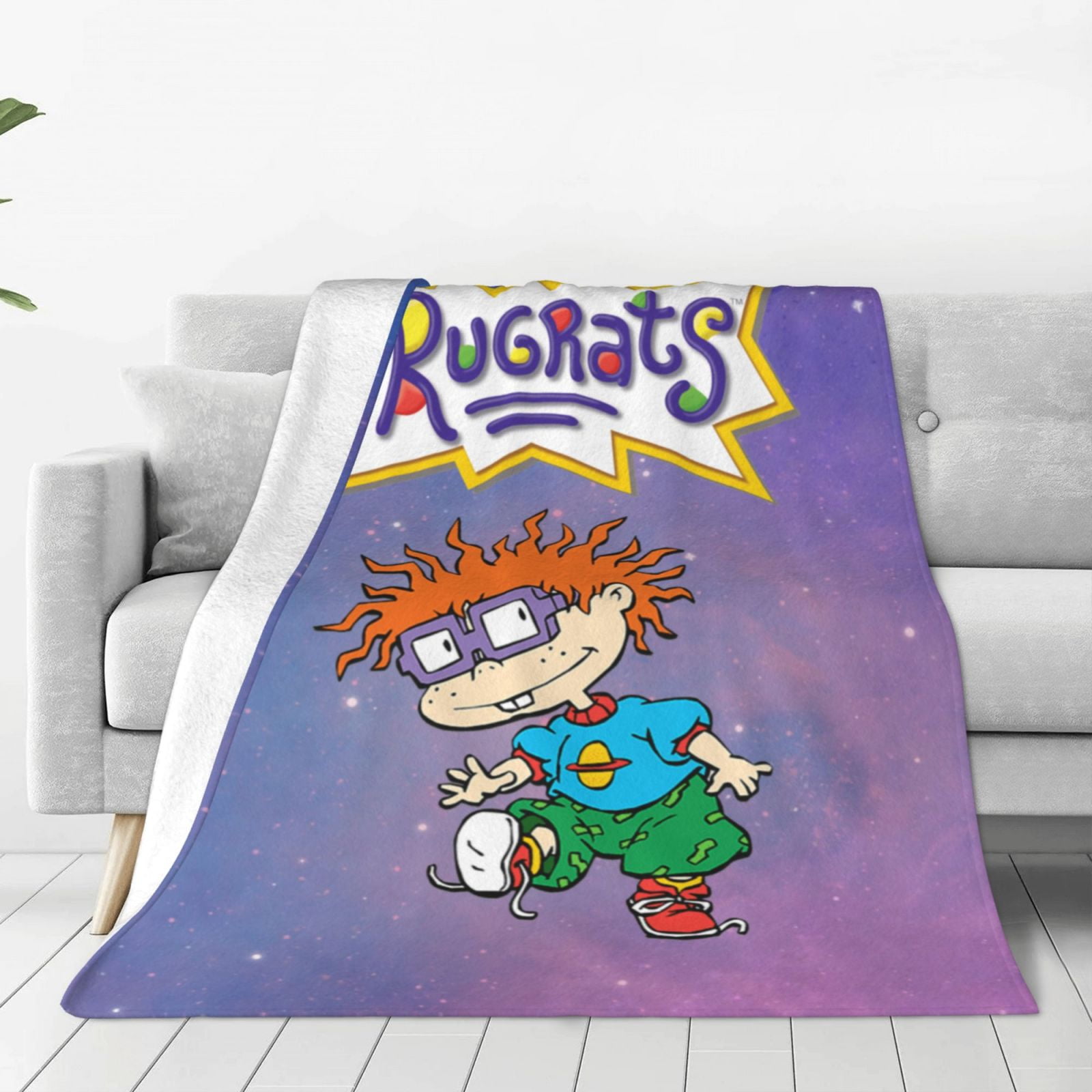 Rugrats Throw Blanket Couch Bed Sofa Soft Lightweight Warm Cozy Flannel ...