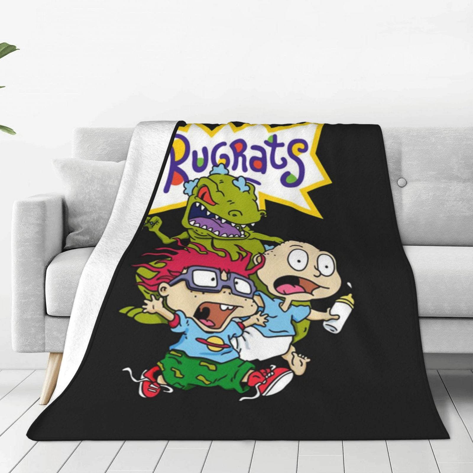 Rugrats Throw Blanket Couch Bed Sofa Soft Lightweight Warm Cozy Flannel ...