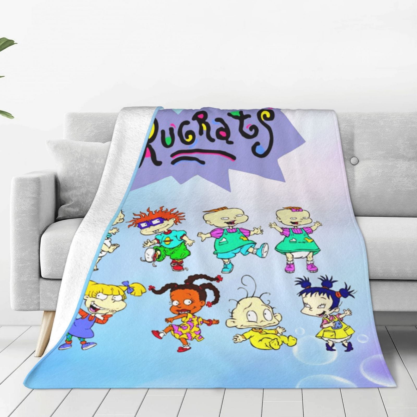 Rugrats Throw Blanket Couch Bed Sofa Soft Lightweight Warm Cozy Flannel ...