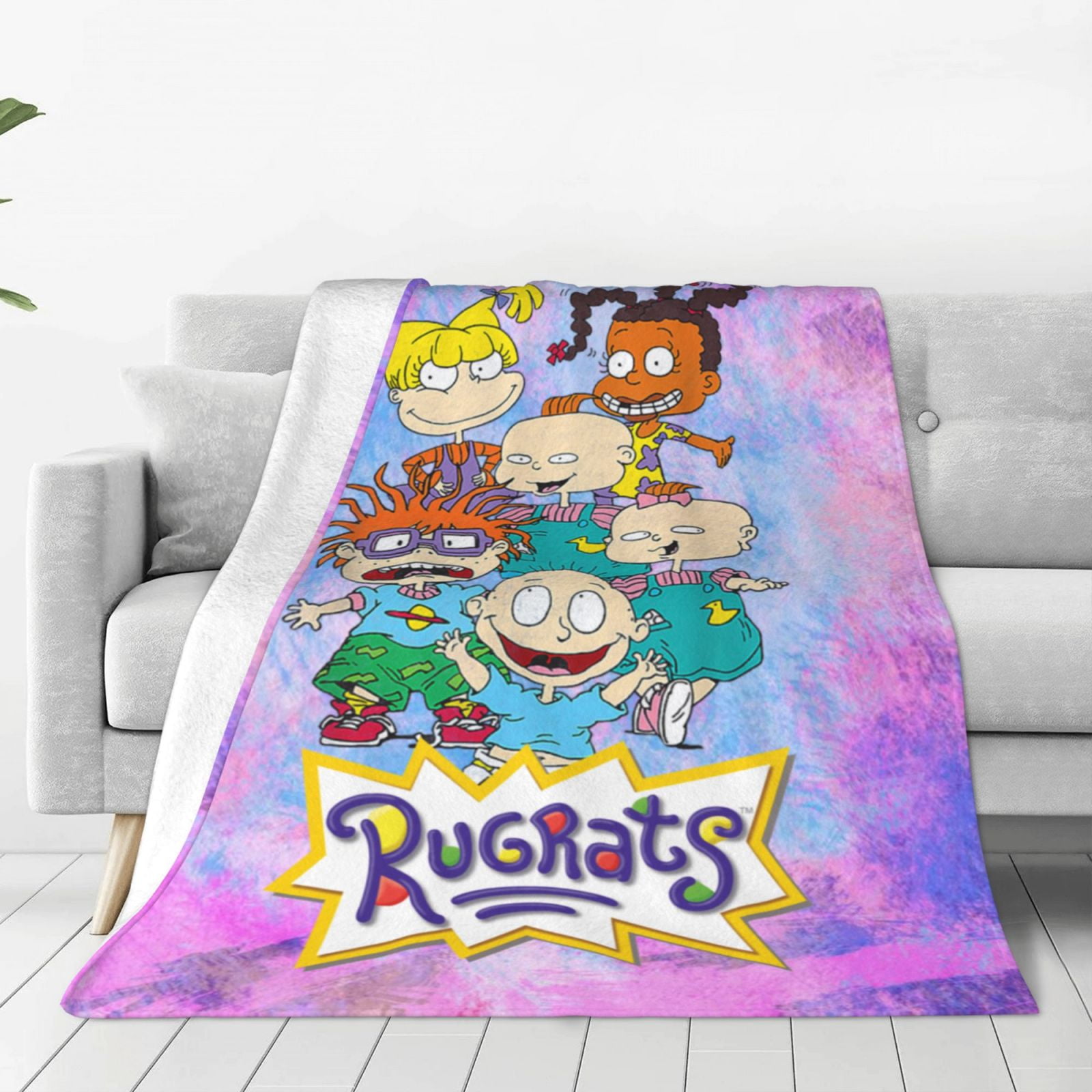 Rugrats Throw Blanket Couch Bed Sofa Soft Lightweight Warm Cozy Flannel ...
