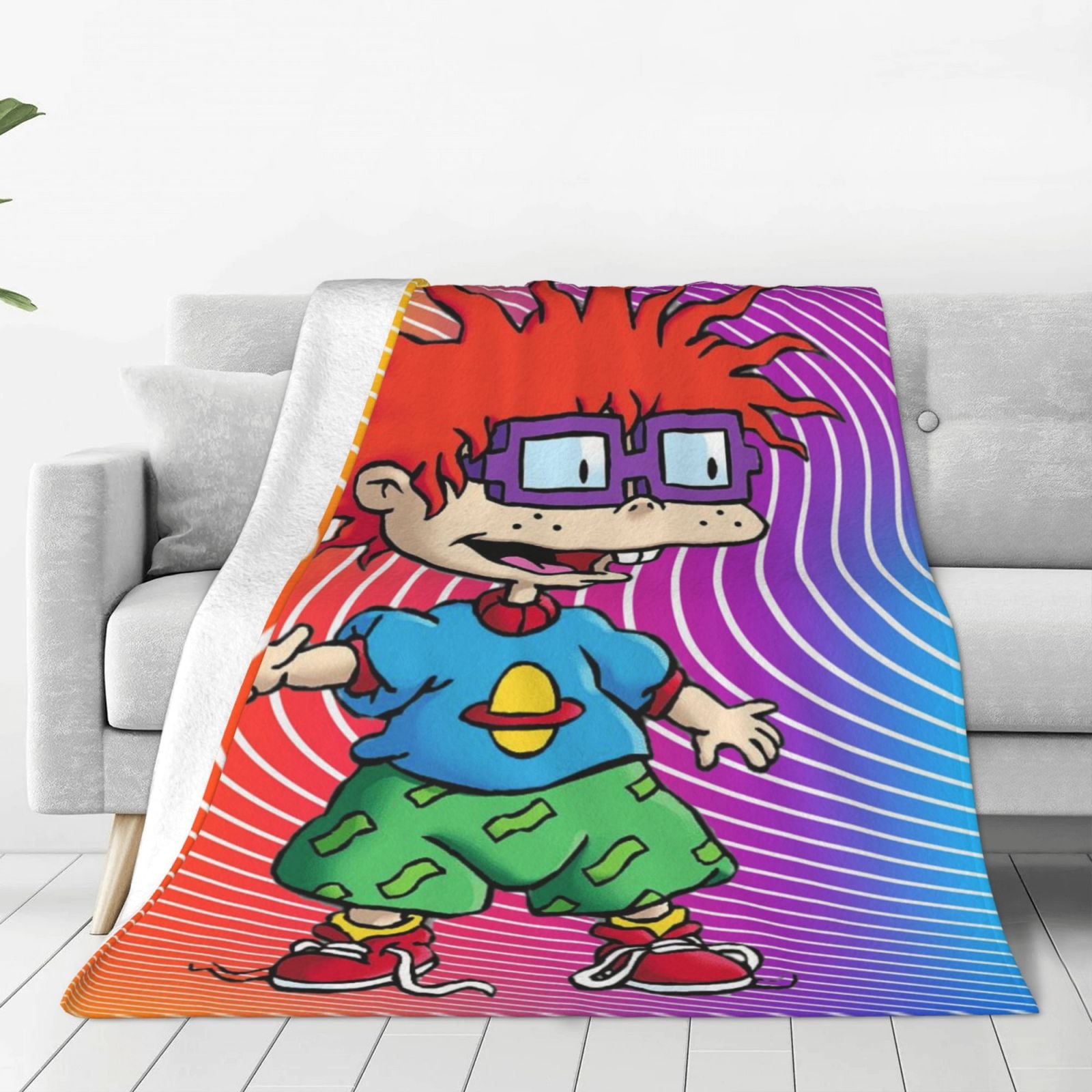 Rugrats Throw Blanket Couch Bed Sofa Soft Lightweight Warm Cozy Flannel ...