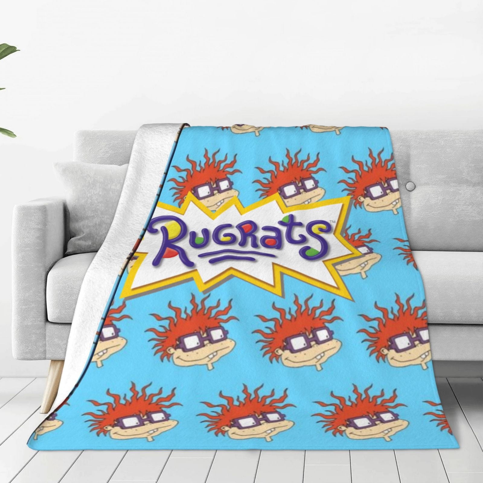 Rugrats Throw Blanket Couch Bed Sofa Soft Lightweight Warm Cozy Flannel ...