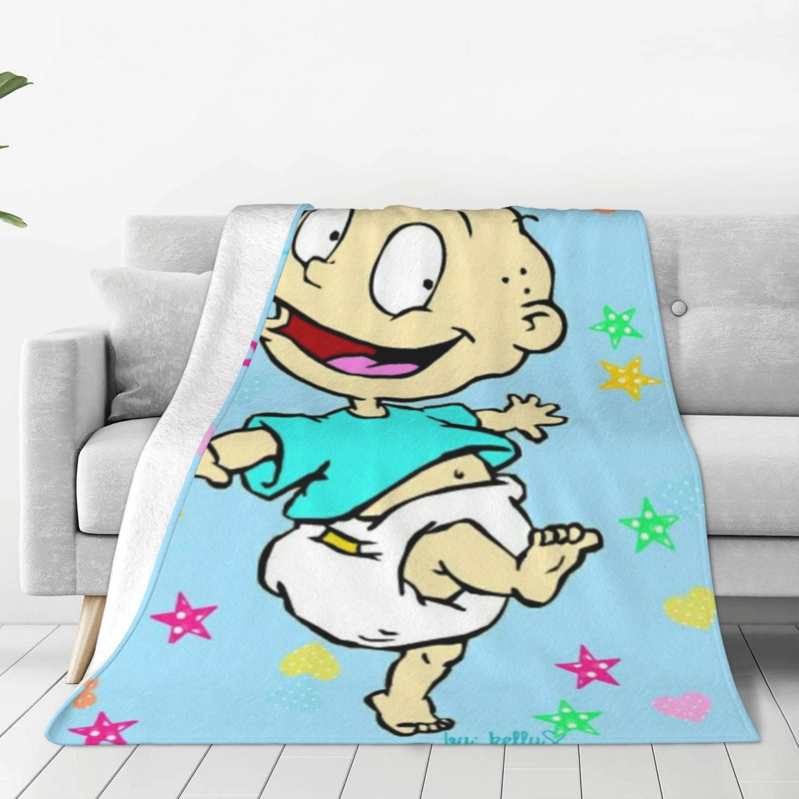 Rugrats Throw Blanket Couch Bed Sofa Soft Lightweight Warm Cozy Flannel ...