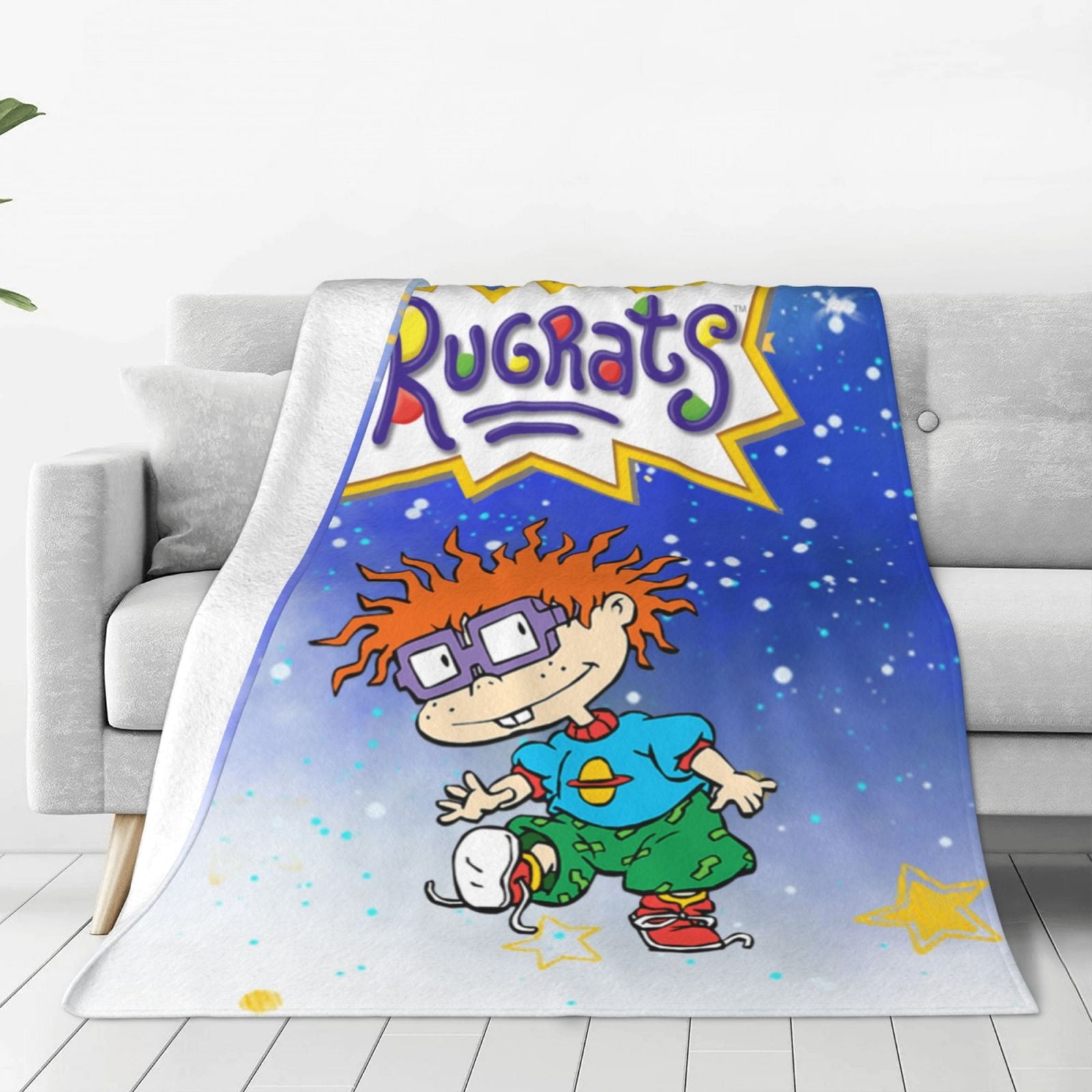 Rugrats Throw Blanket Couch Bed Sofa Soft Lightweight Warm Cozy Flannel ...