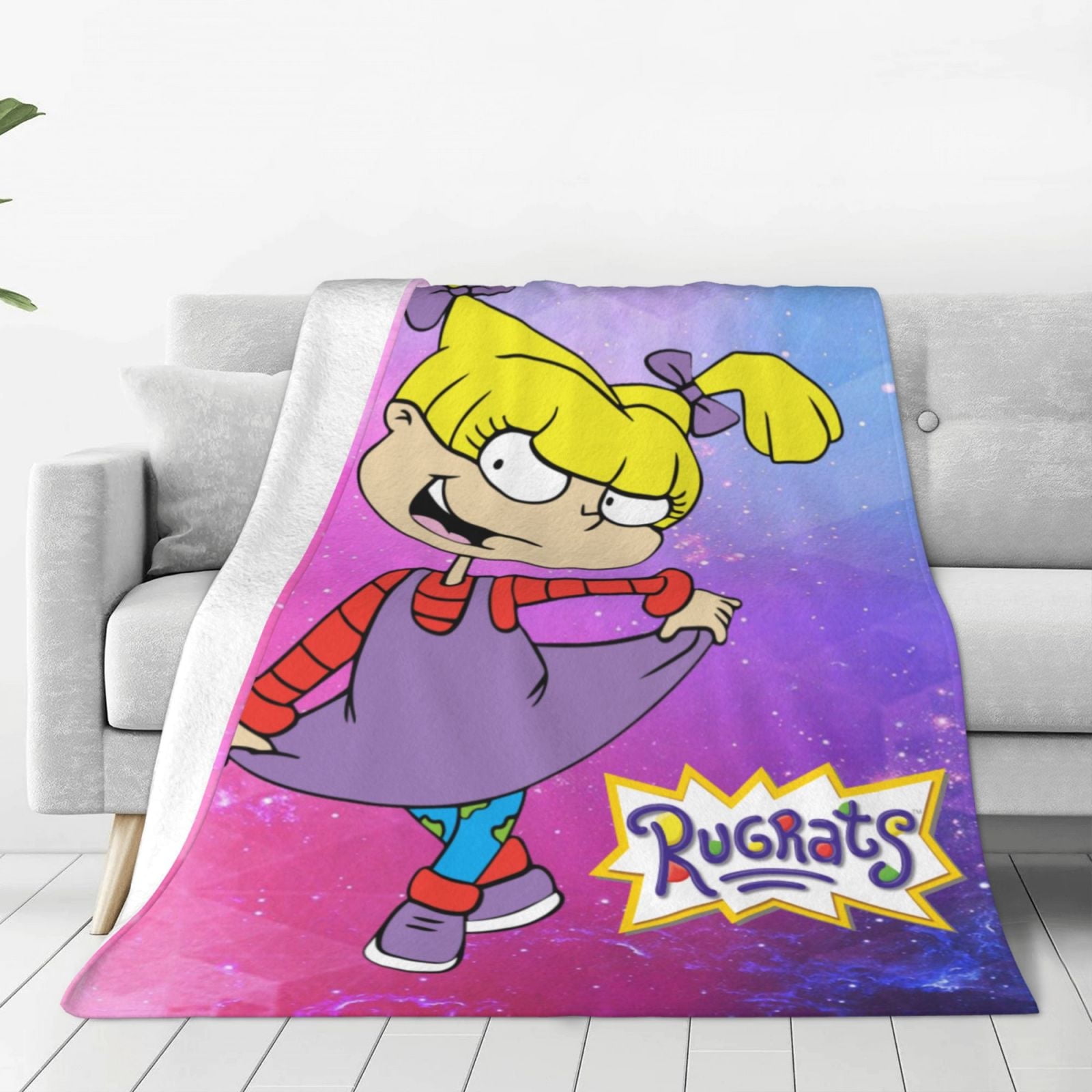 Rugrats Throw Blanket Couch Bed Sofa Soft Lightweight Warm Cozy Flannel ...