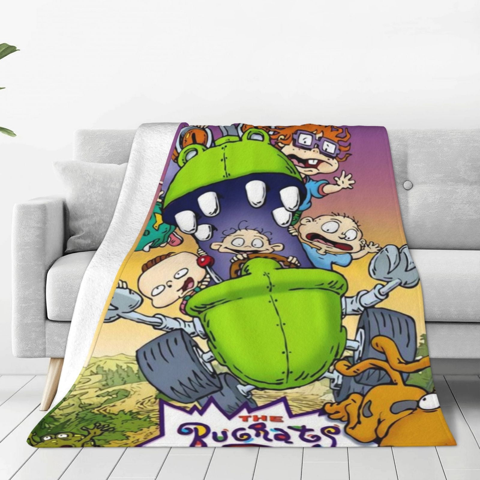 Rugrats Throw Blanket Couch Bed Sofa Soft Lightweight Warm Cozy Flannel ...