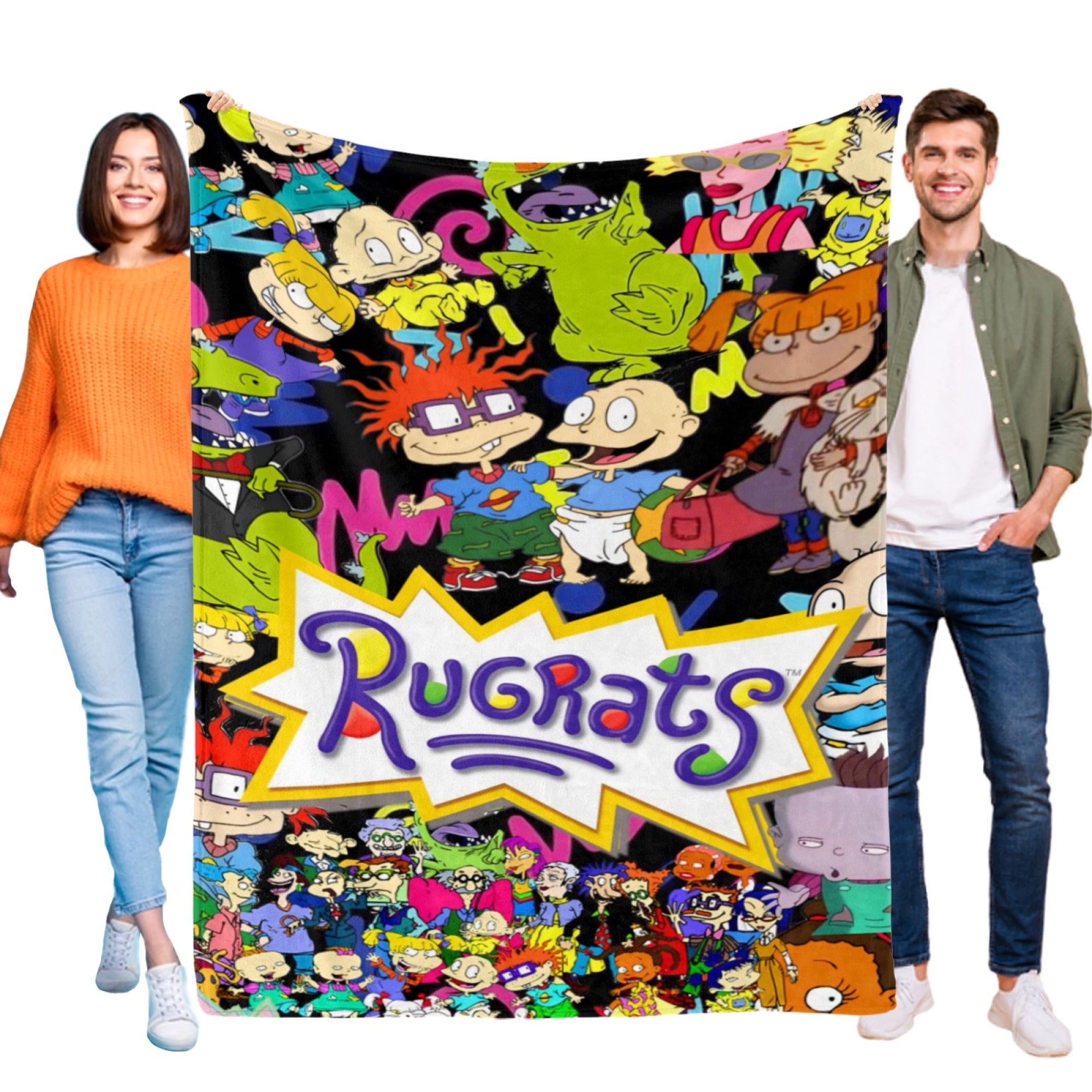 Rugrats Throw Blanket Gifts for Fans Girls And Boys Women And Children ...