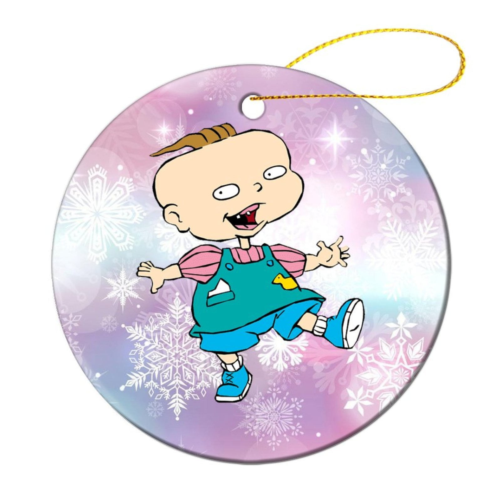 Rugrats Tommy Round Christmas Tree Hanging Decor Ceramic Xmas Ornaments ...