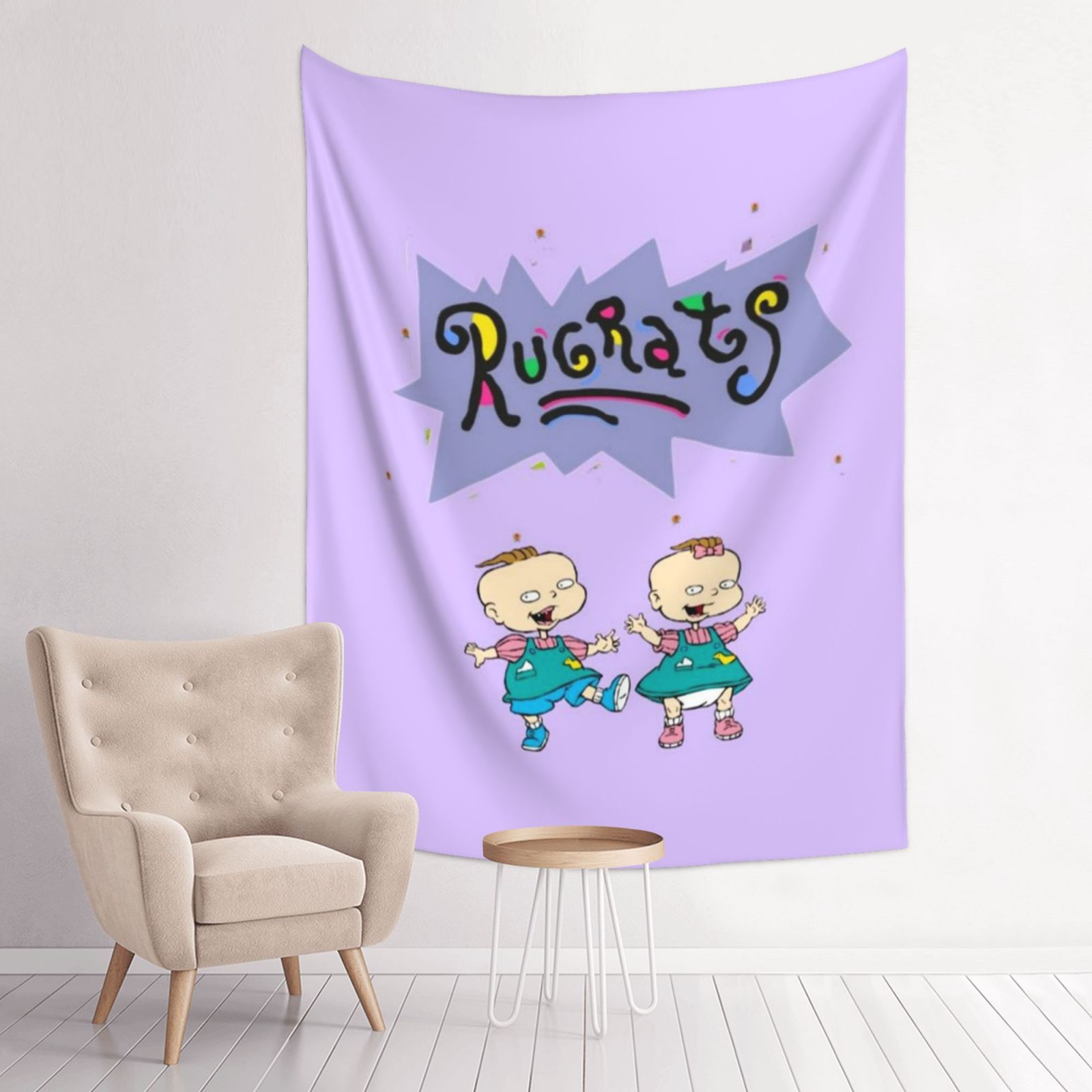 Rugrats Wall Tapestry Anime Poster For Bedroom Aesthetics Funny Room ...