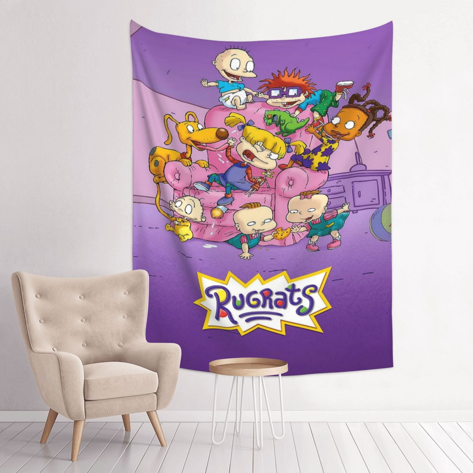 Rugrats Wall Tapestry Anime Poster For Bedroom Aesthetics Funny Room ...