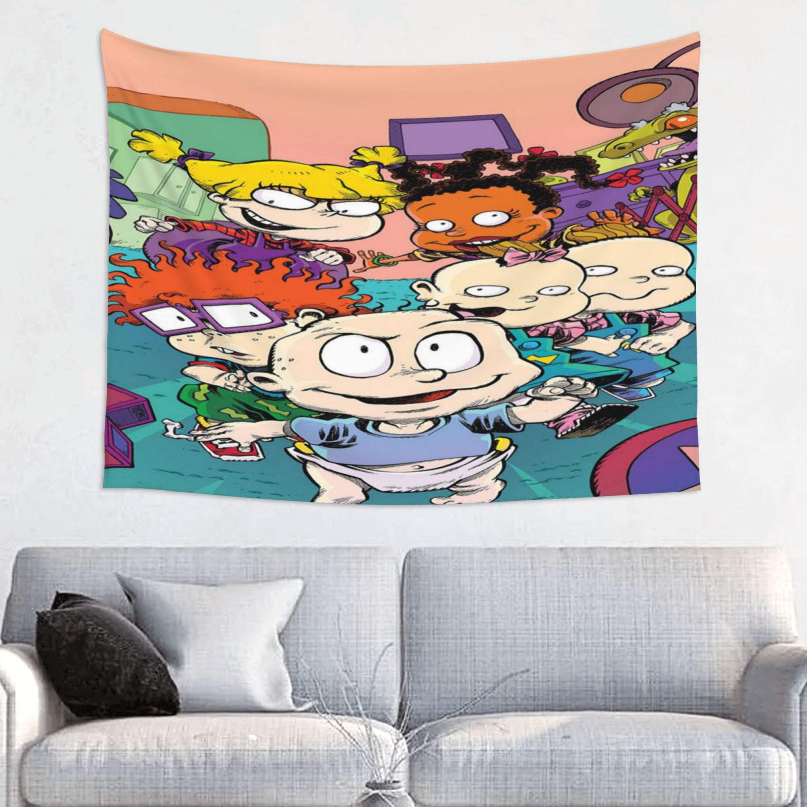 Rugrats Wall Tapestry Anime Poster For Bedroom Aesthetics Funny Room ...