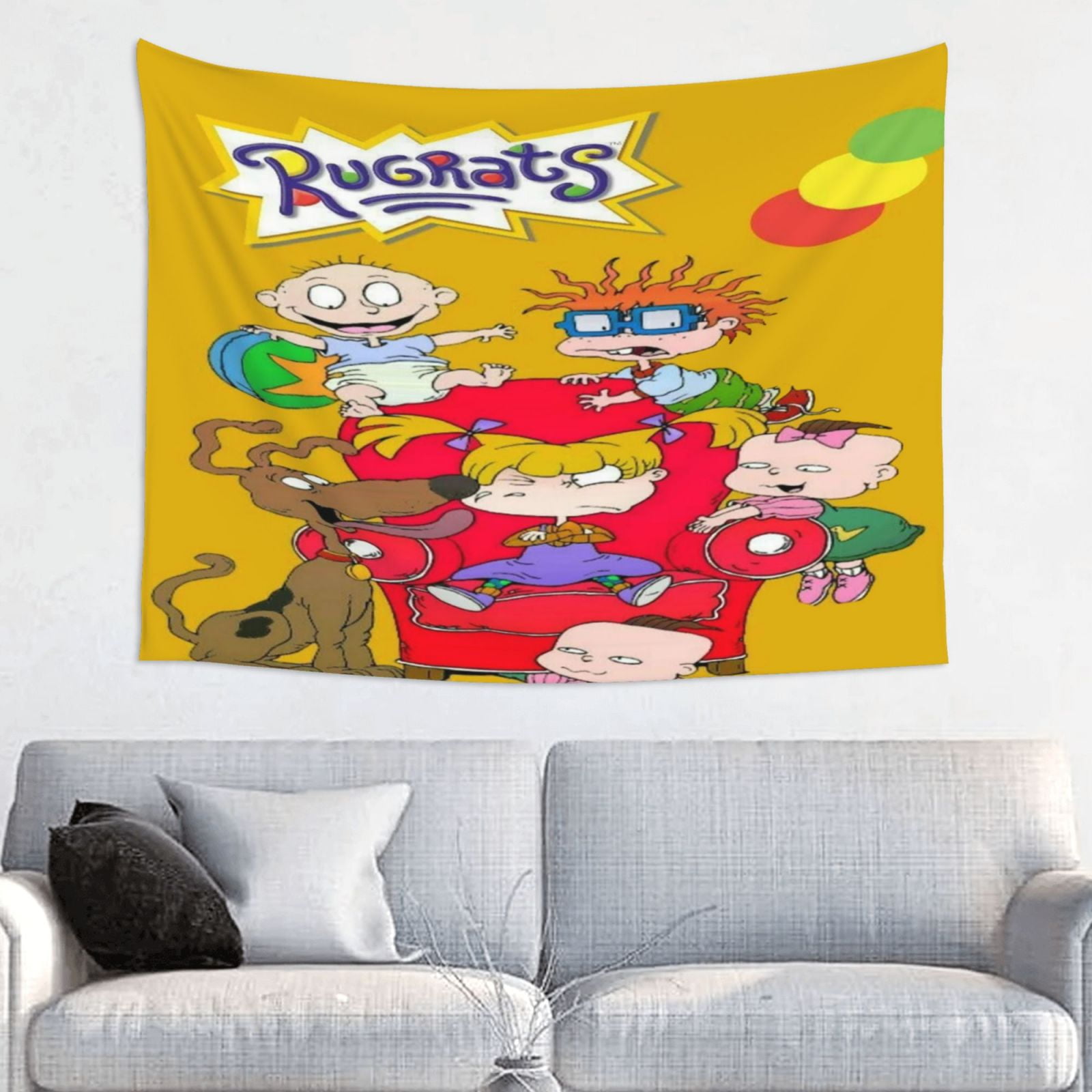 Rugrats Wall Tapestry Anime Poster For Bedroom Aesthetics Funny Room ...
