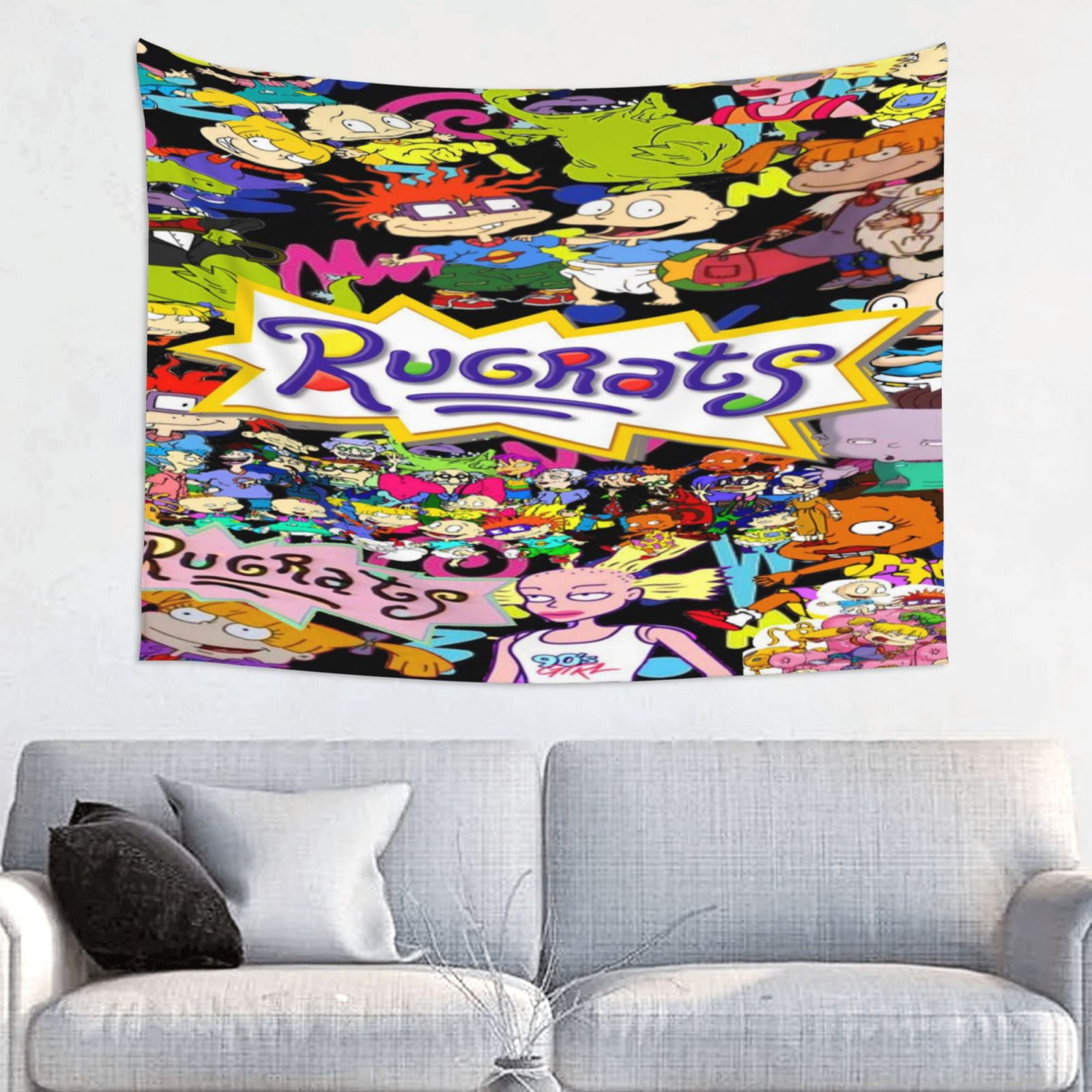 Rugrats Wall Tapestry Anime Poster For Bedroom Aesthetics Funny Room ...