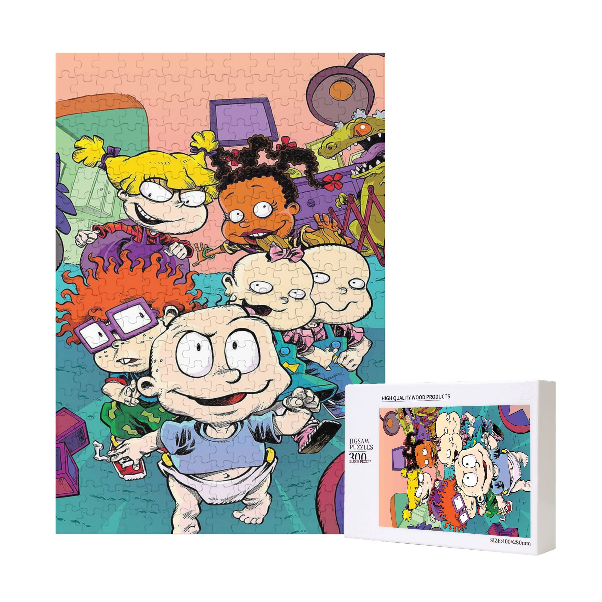 Rugrats Wooden Jigsaw Puzzle for Adults 300 Piece Puzzle Thick Sturdy ...
