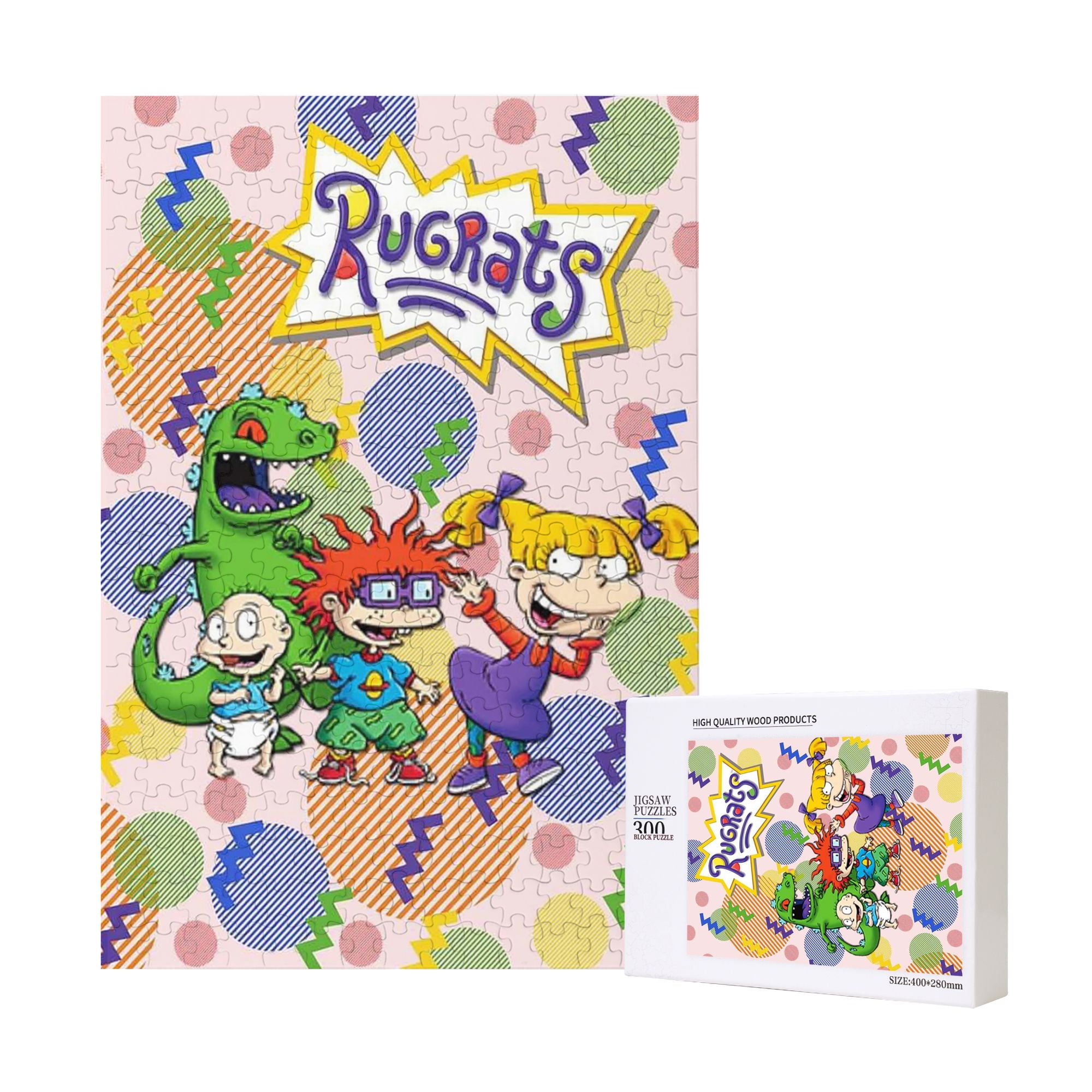 Rugrats Wooden Jigsaw Puzzle for Adults 300 Piece Puzzle Thick Sturdy ...