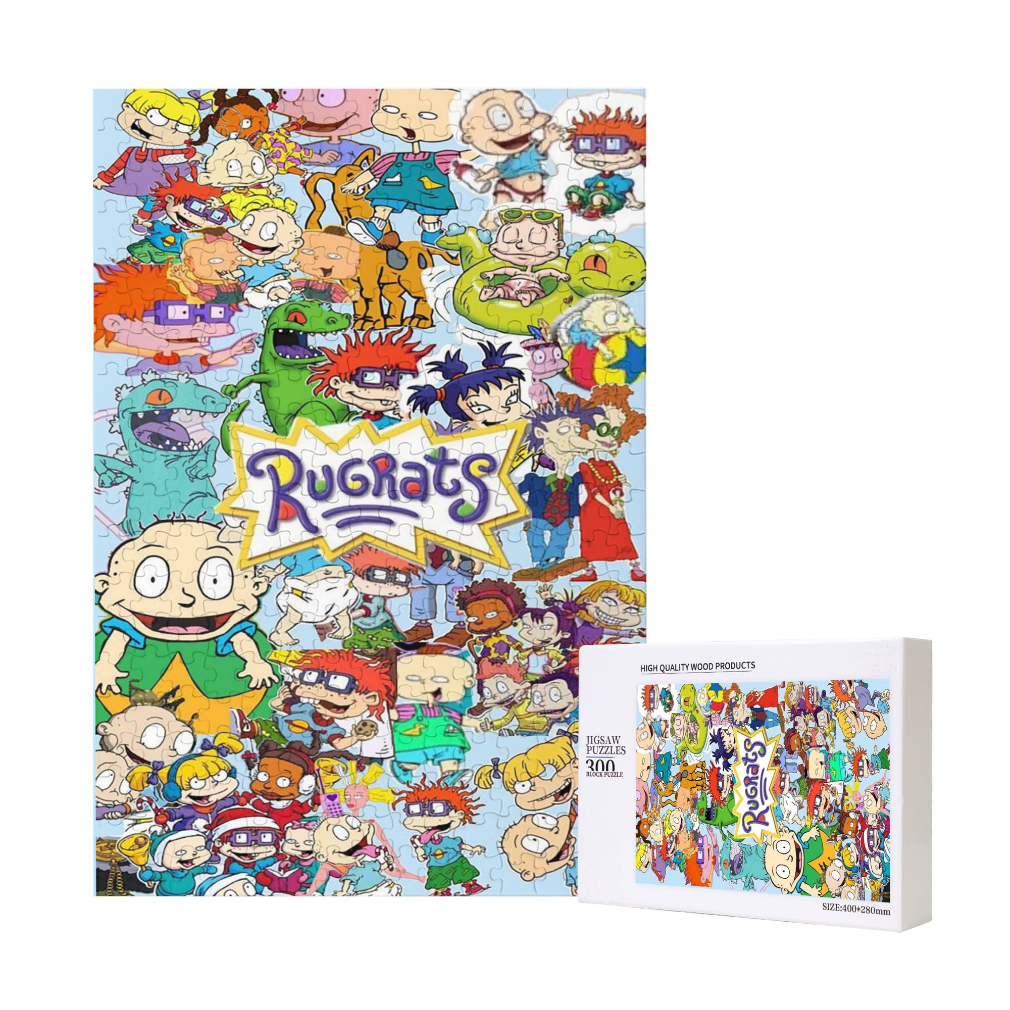Rugrats Wooden Jigsaw Puzzle for Adults 300 Piece Puzzle Thick Sturdy ...
