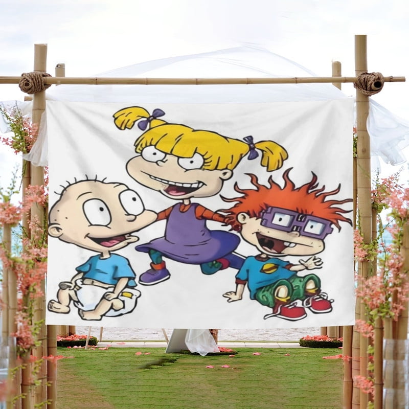 Rugrats pattern wall hanging 50*60 inches high-quality peach skin ...