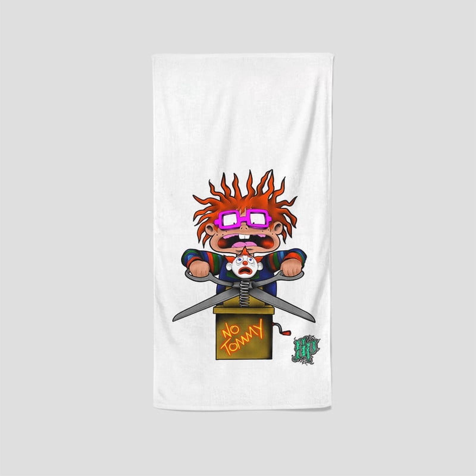 Rugrats presents a unique single-sided towel, an ideal custom gift for ...