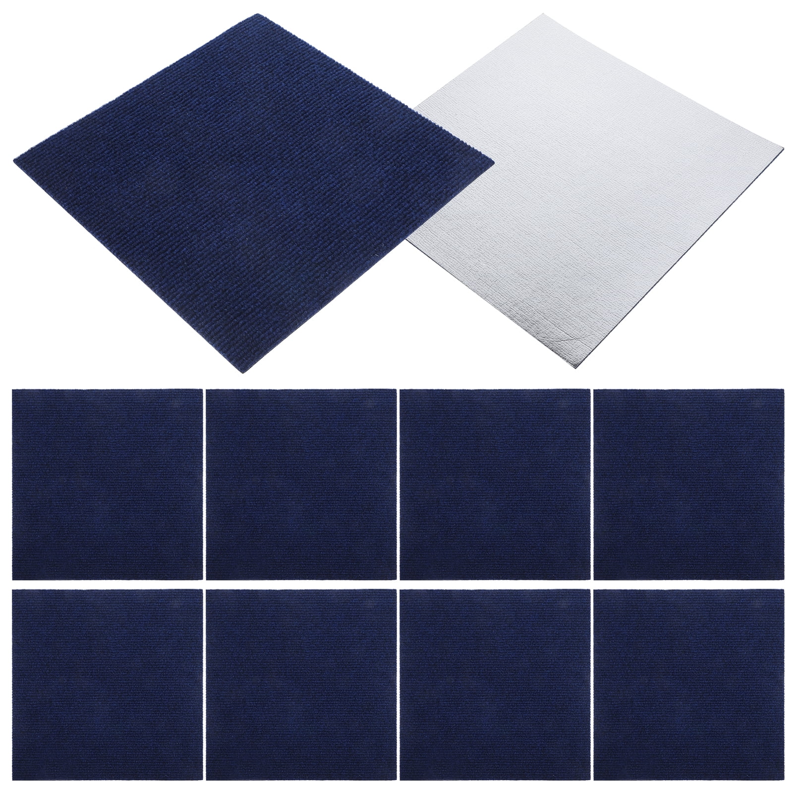 Rugs 10 Pcs for Office Kitchen+rugs Adhesive Tile Decals Carpet Brick ...