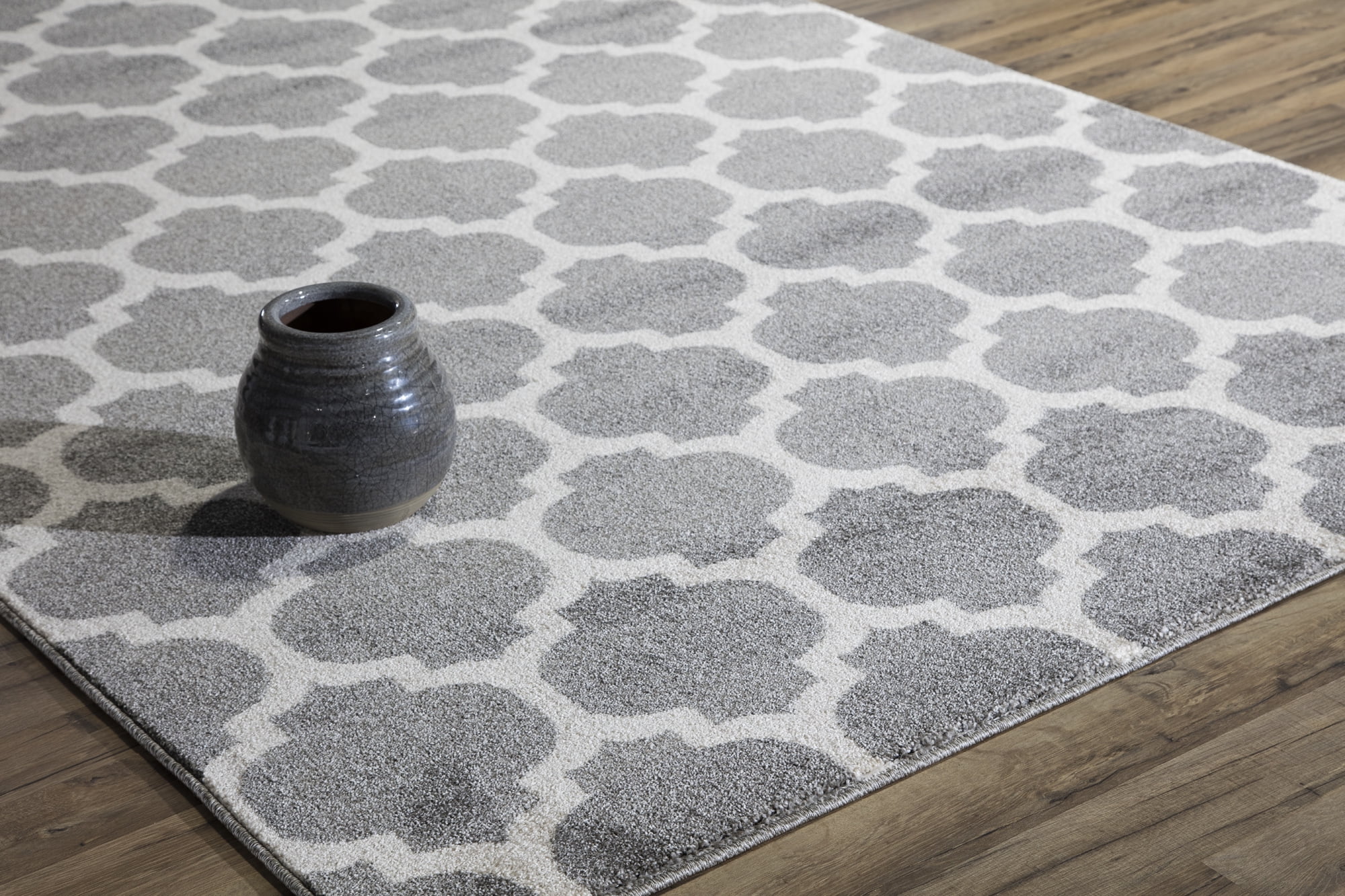 Rugs America Brooklyn Collection grey Ivory BK100B Contemporary ...