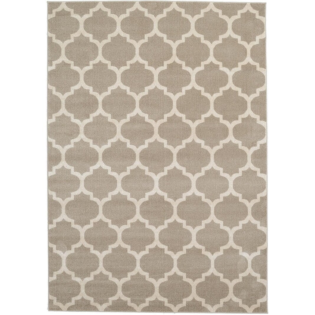 Free Shipping! Rugs America Brooklyn Modern Tan Ivory Floral Border ...