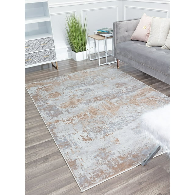 Rugs America Emali EA45A Rocky Mountain Vintage Farmhouse Cream Area ...