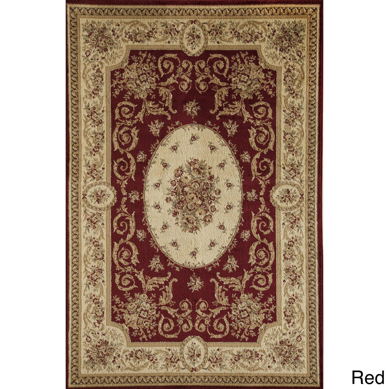 Rugs America Faith 4277-RED Medallion Red European Traditional Red Area ...