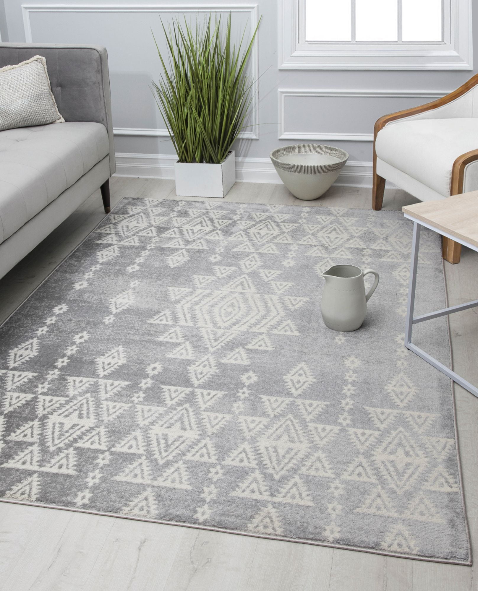 Rugs America Gallagher GL50B Platinum Nova Vintage Transitional Area ...