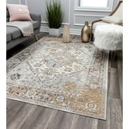 Rugs America Hanna VA40C Rose Garden Gray Floral Transitional Beige ...