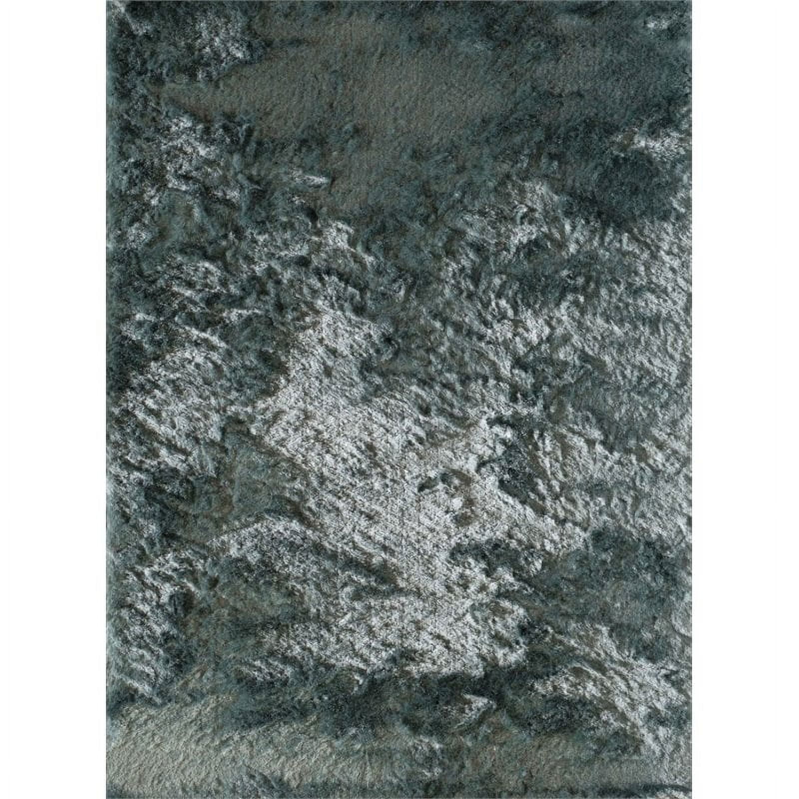Free Shipping! Rugs America Luster Shag Area Rug 18x27 Powder Blue Polyester Stain-Resistant ...