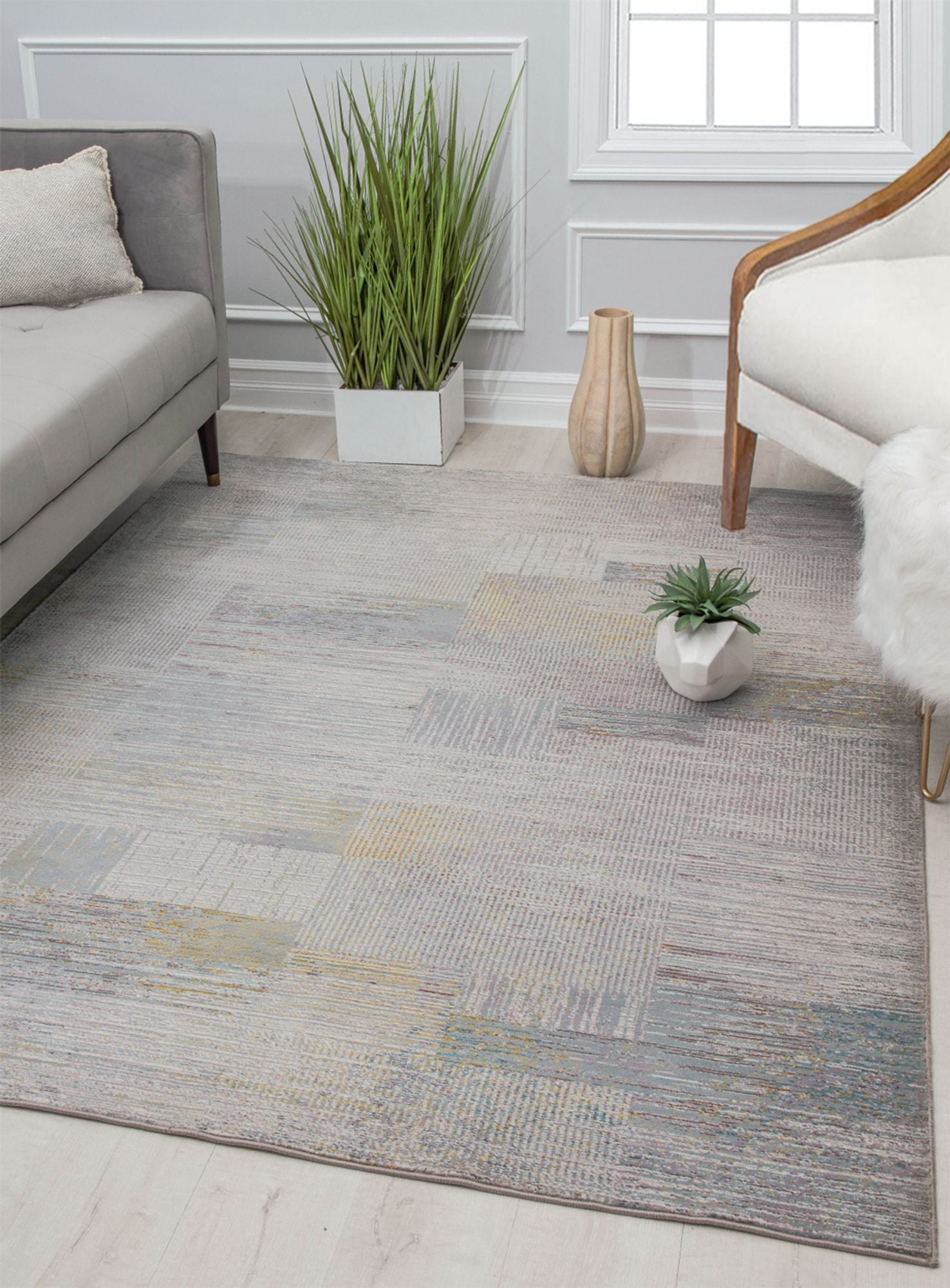 Rugs America Melyna MA15A Revere Pewter Contemporary Abstract Area Rug ...