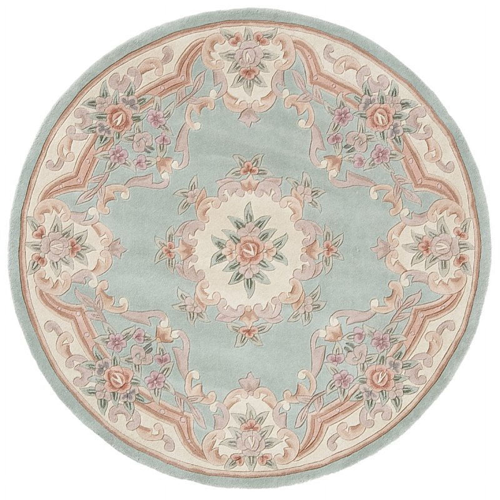 Rugs America New Aubusson Collection Light Green 510-292 Traditional ...
