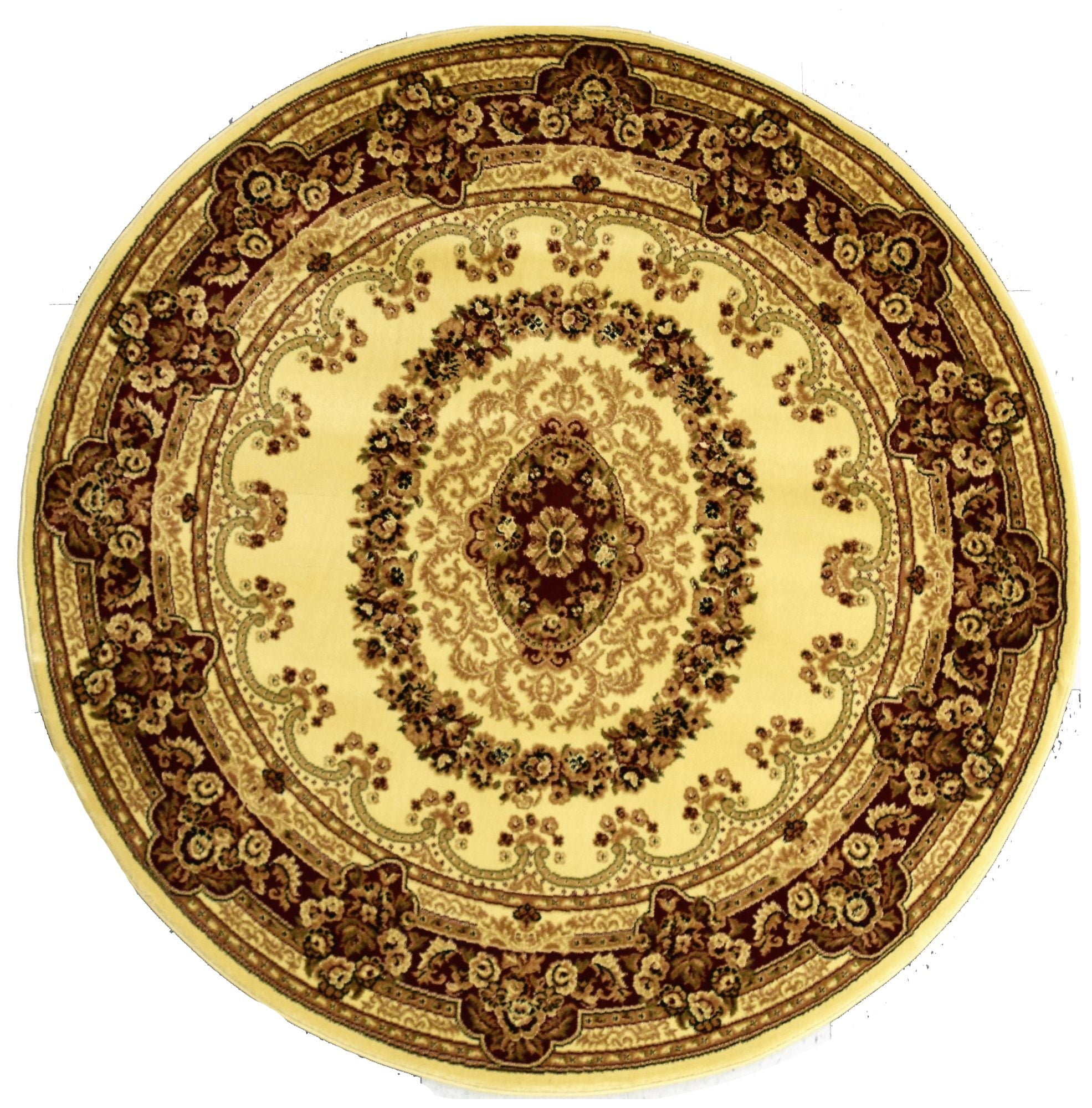 Rugs America Vista 807-CRM Kerman Cream Oriental Traditional Beige Area ...