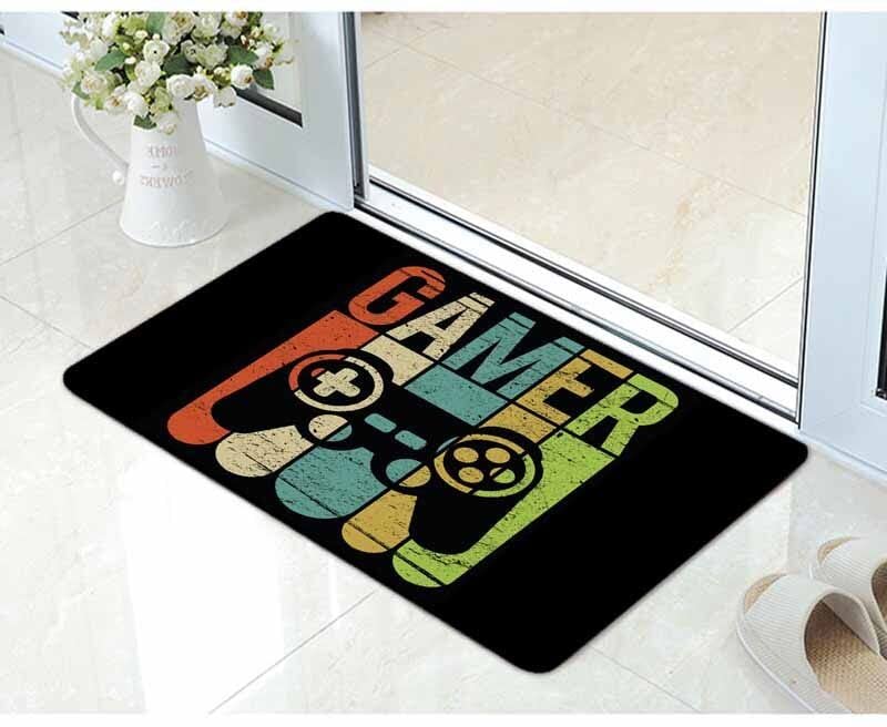 Rugs for Bedroom Aesthetic Welcome Funny Doormat Gamer Vintage Color ...