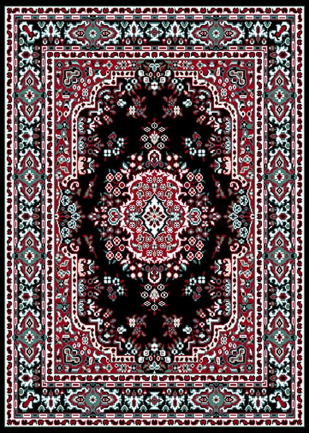 Rugs Black Oriental 2x8 Area Rug Traditional Persian Bordered Runner ...