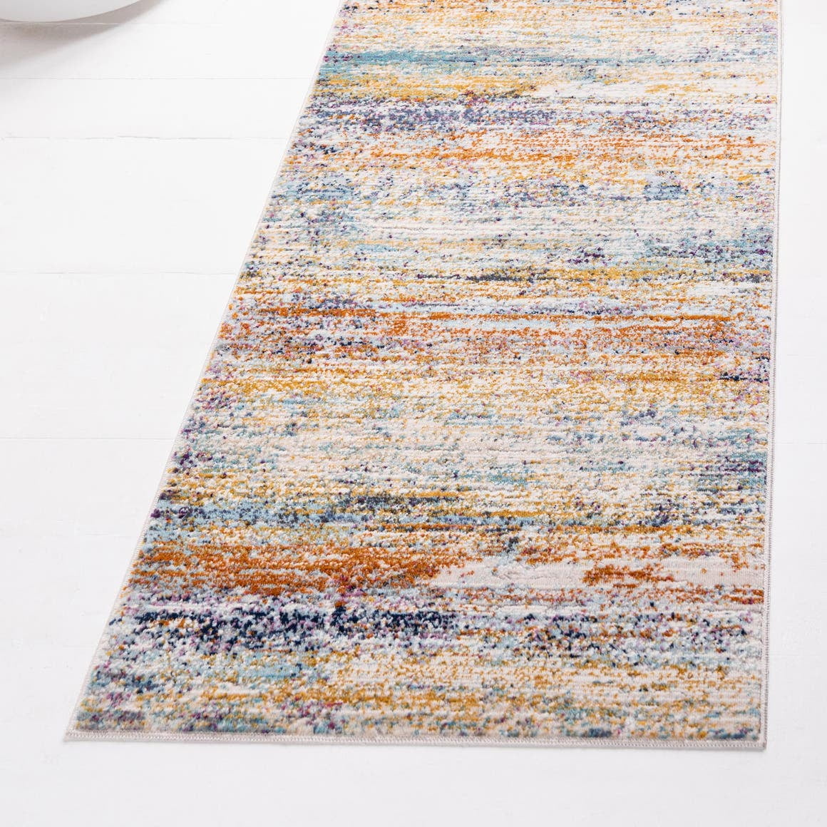 Rugs.Com Malibu Collection Runner Rug ‚Äì 10 Ft Runner Multi Low-Pile ...